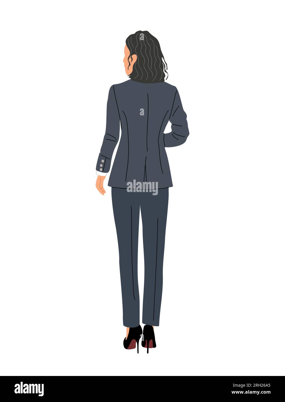 Full rear view Stock Vector Images - Alamy