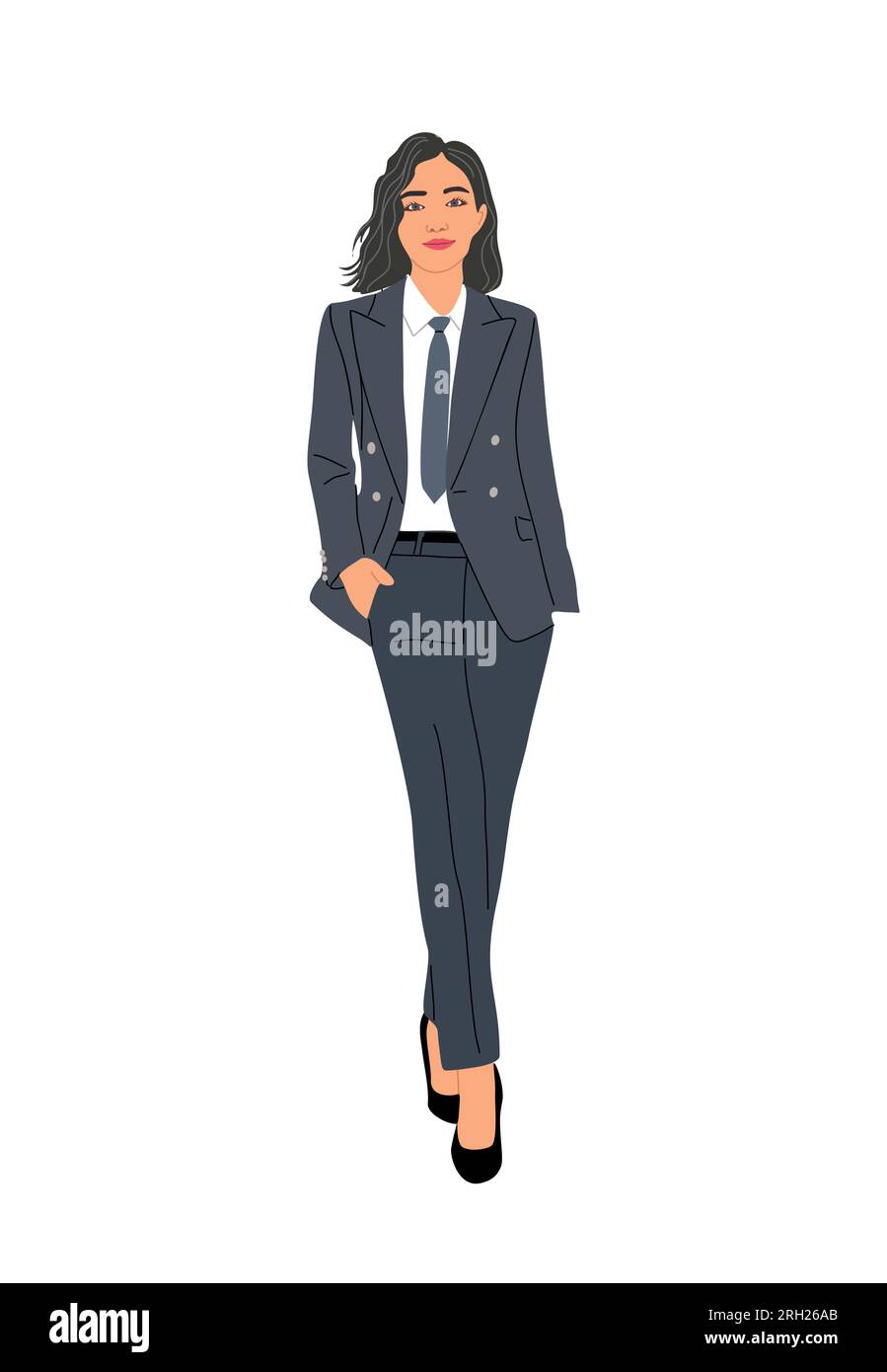 Business woman character in formal suit vector Stock Vector Image & Art ...
