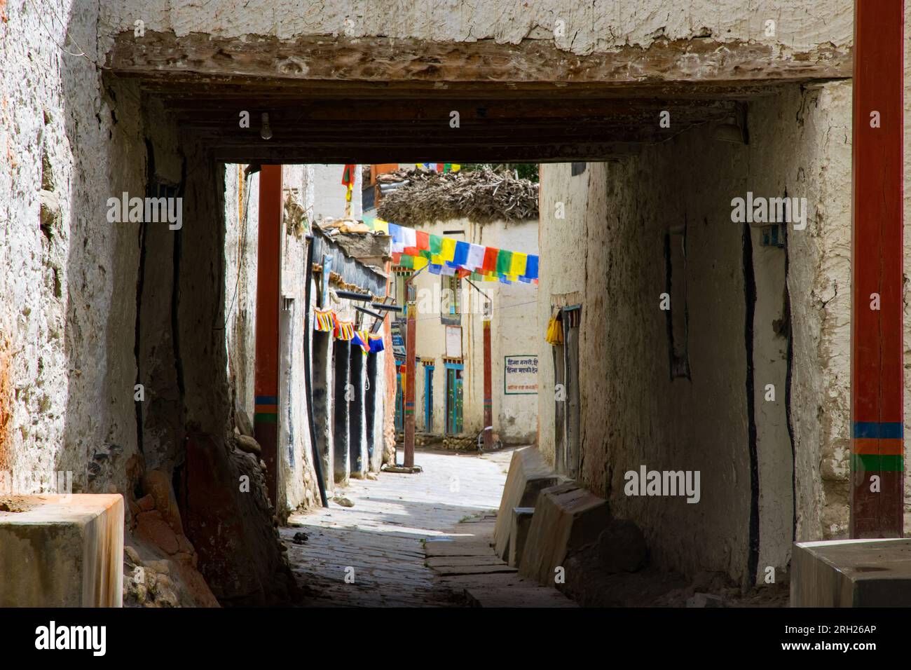Lo Manthang, Nepal - July 23, 2023 : A look inside the walled kingdom ...