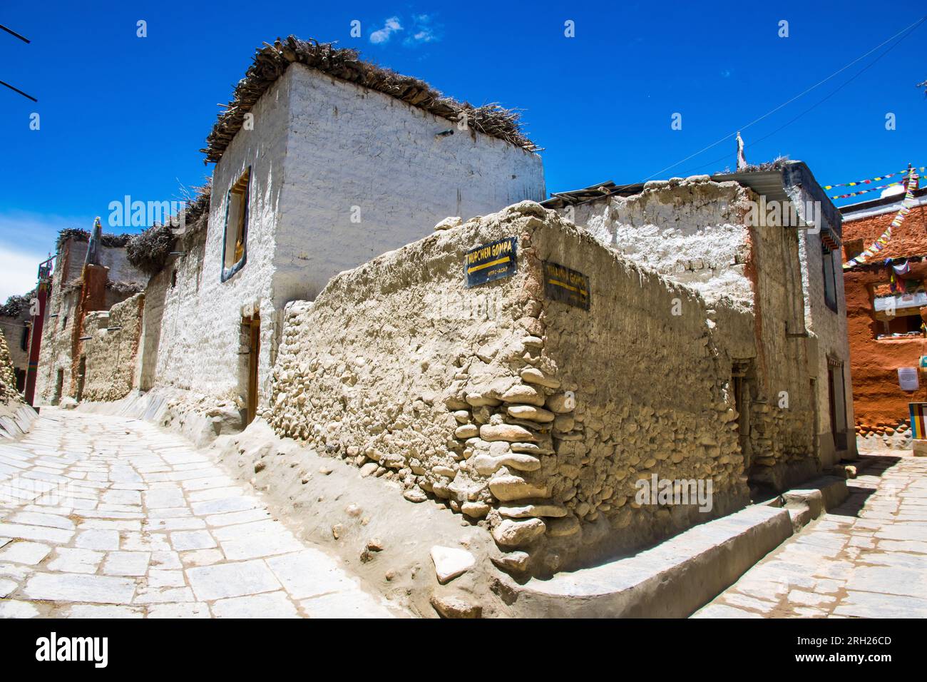 Lo Manthang, Nepal - July 23, 2023 : A look inside the walled kingdom ...