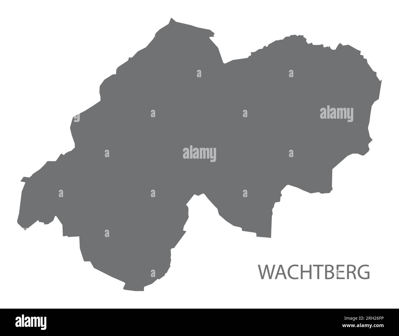 Wachtberg German city map grey illustration silhouette shape Stock ...
