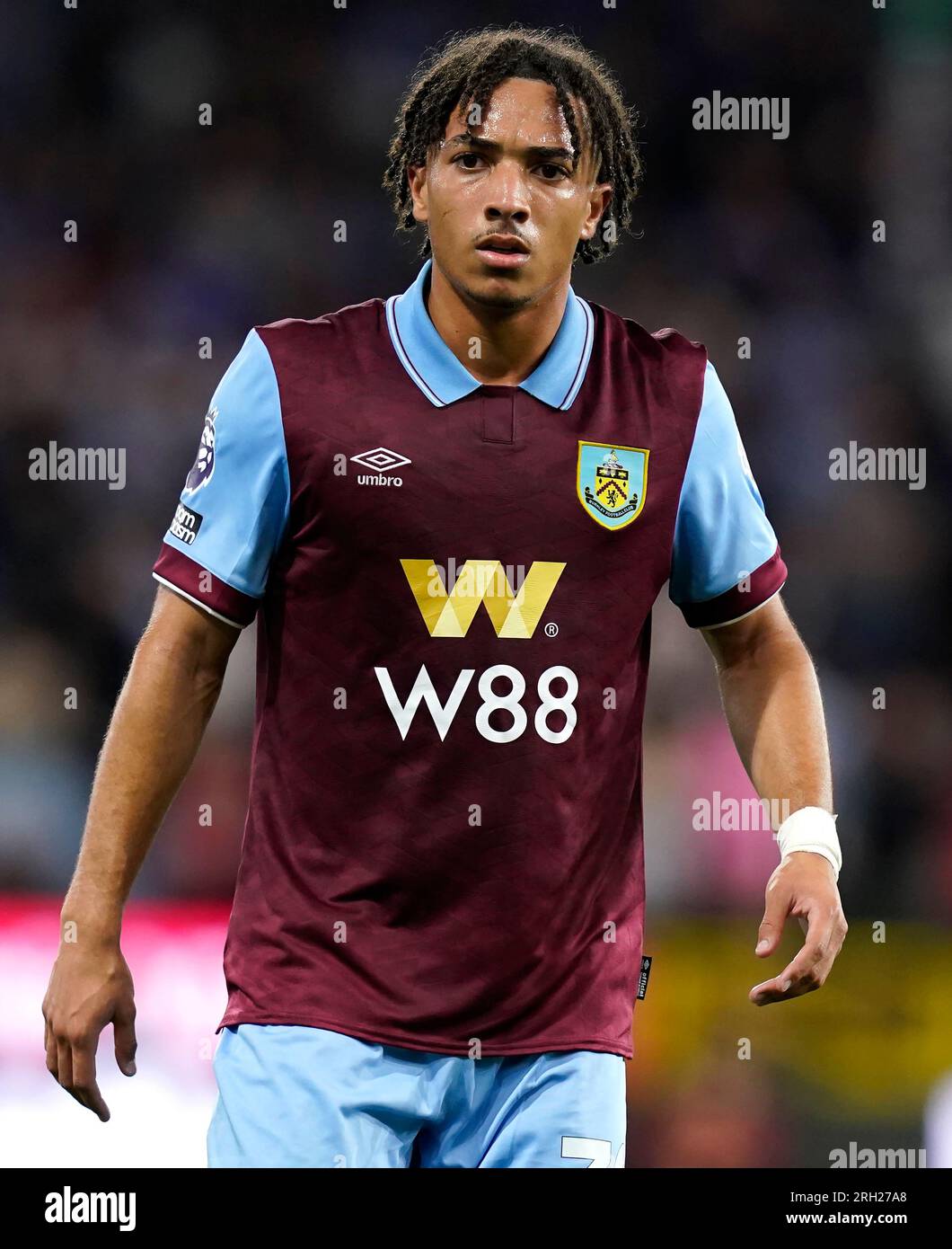 Burnley, UK. 11th Aug, 2023. Luca Koleosho of Burnley during the ...