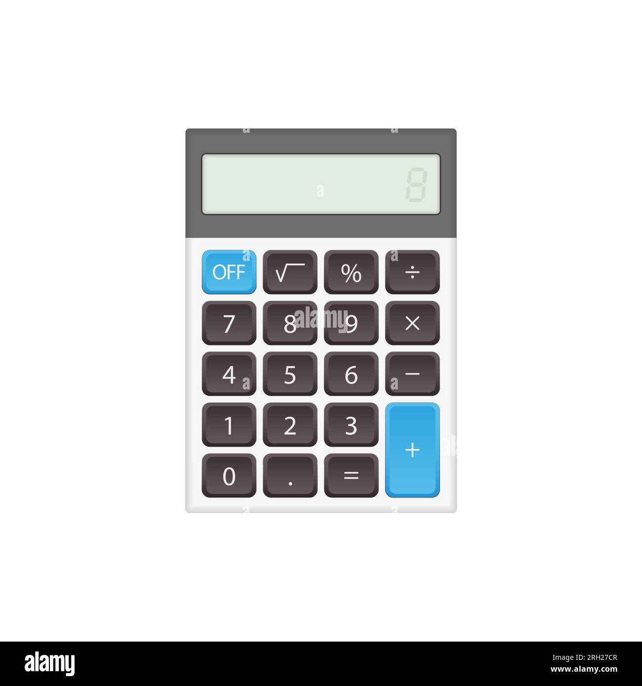 Blue office calculation tool Stock Vector Images - Alamy