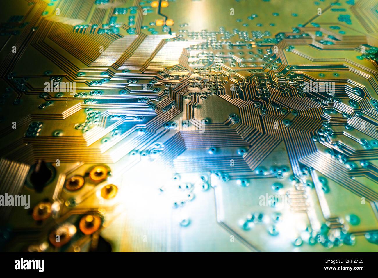 Technology background with circuit board. Electronic computer hardware ...