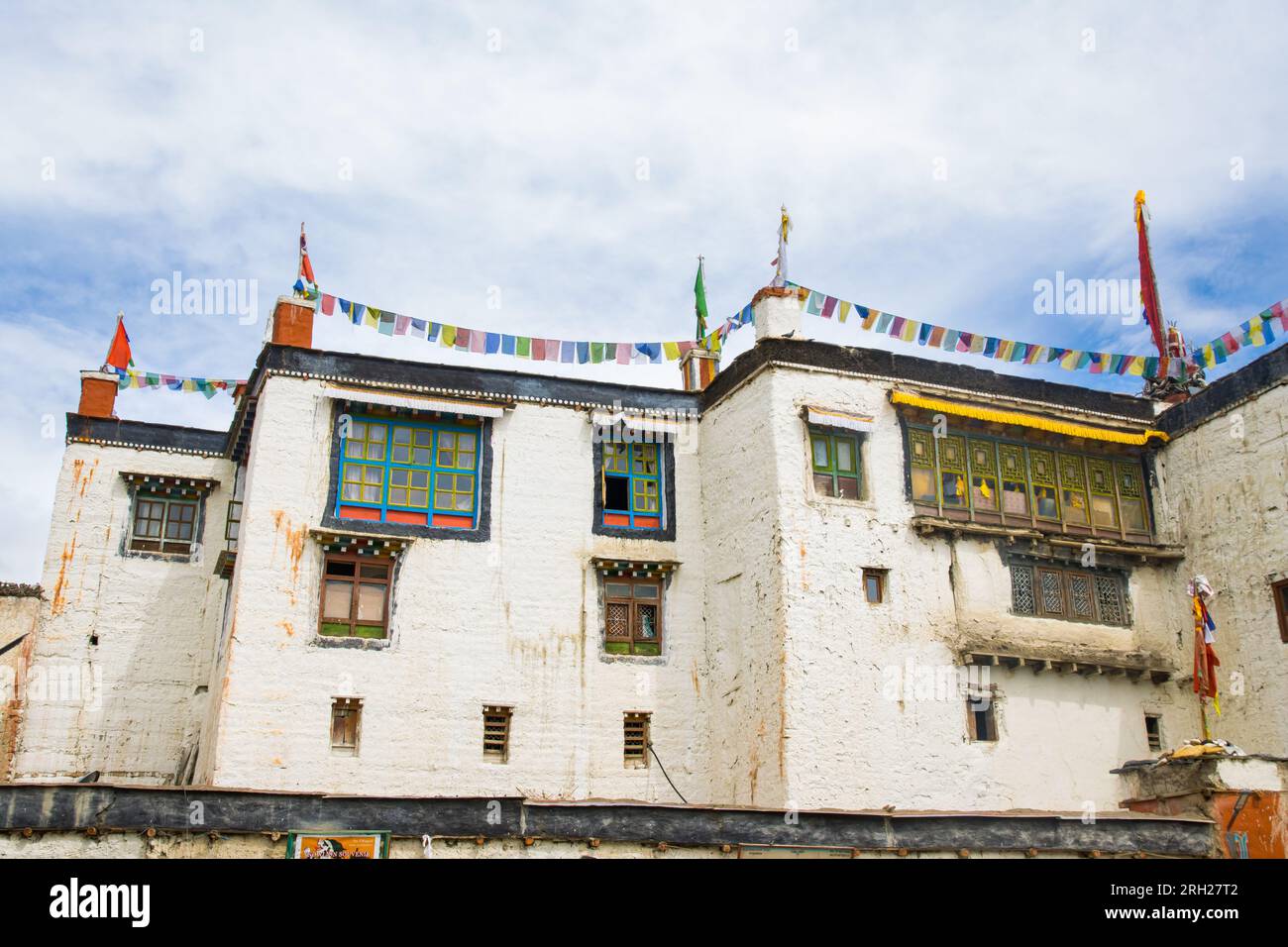 The Royal Palace of the former forbidden Kingdom of Lo in Lo Manthang ...