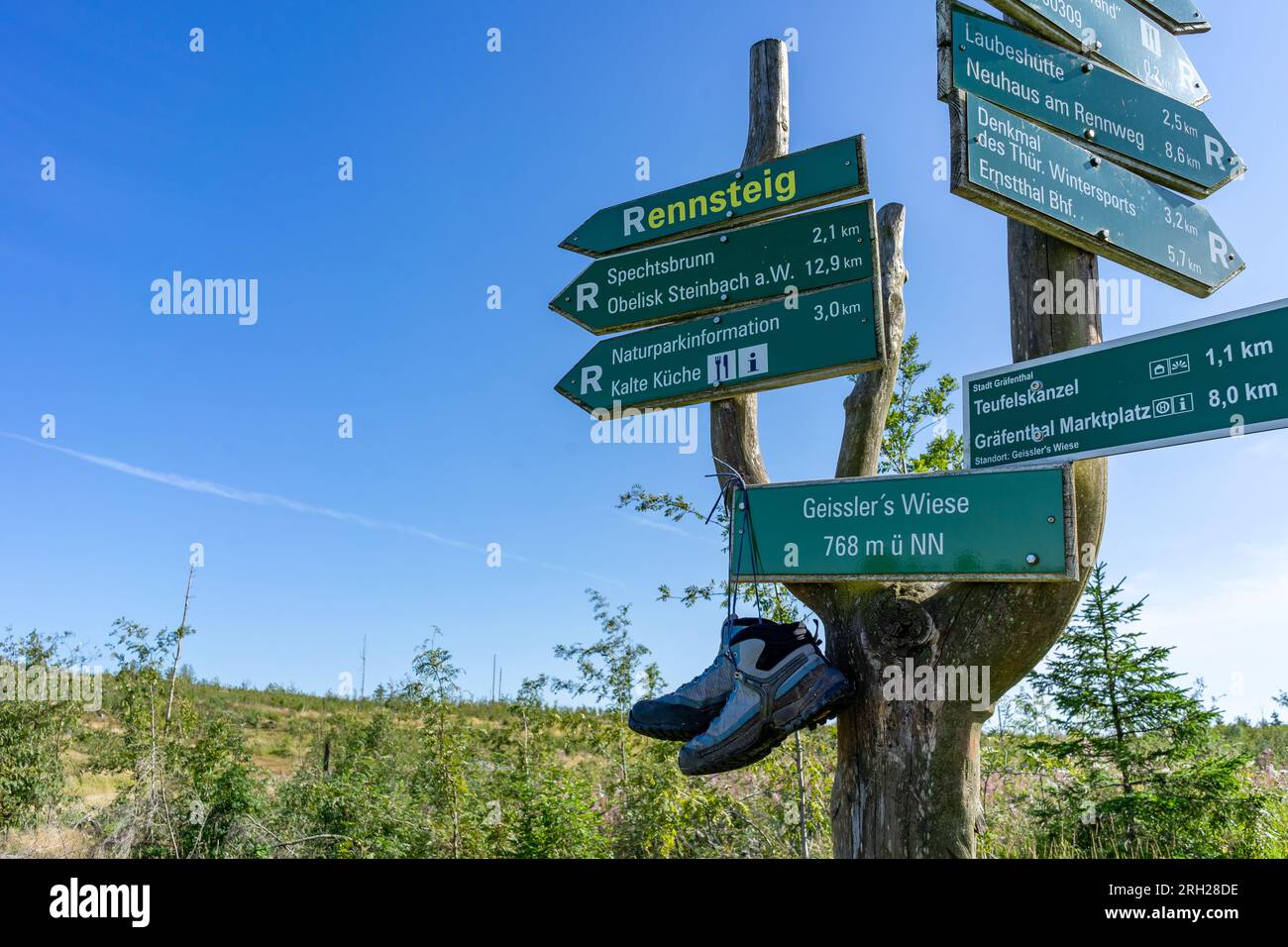 The rennsteig hiking trail hi-res stock photography and images - Alamy