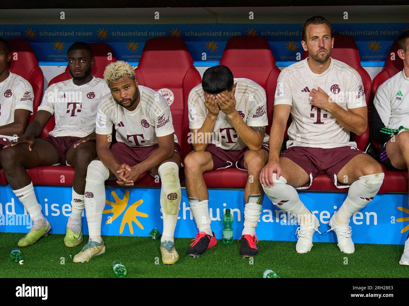 Munich, Germany. 12th Aug, 2023. Harry Kane, FCB 9 MinJae Kim, Min-Jae ...