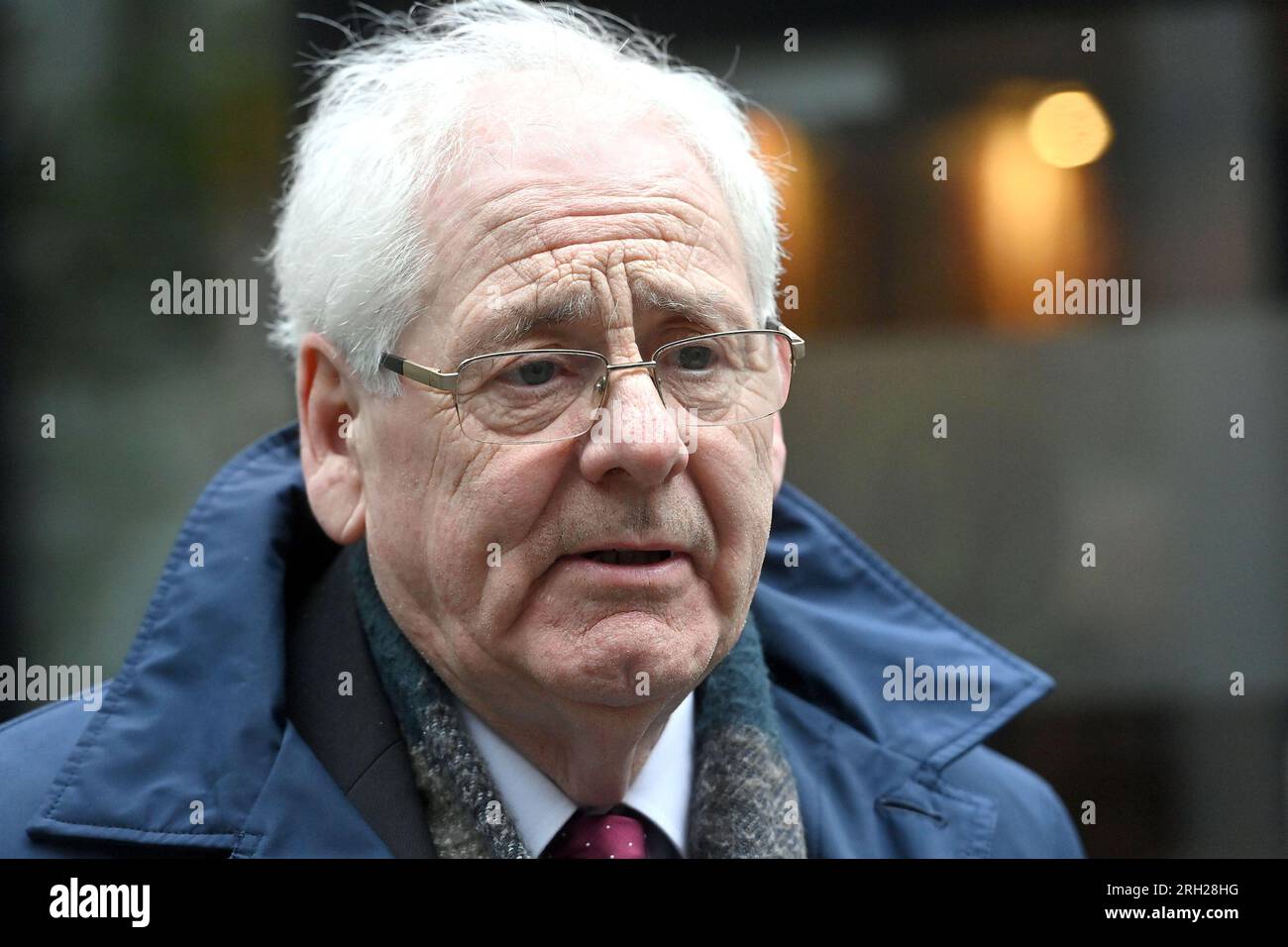 File photo dated 02/02/23 of Omagh bomb campaigner Michael Gallagher speaks to the media at the ...