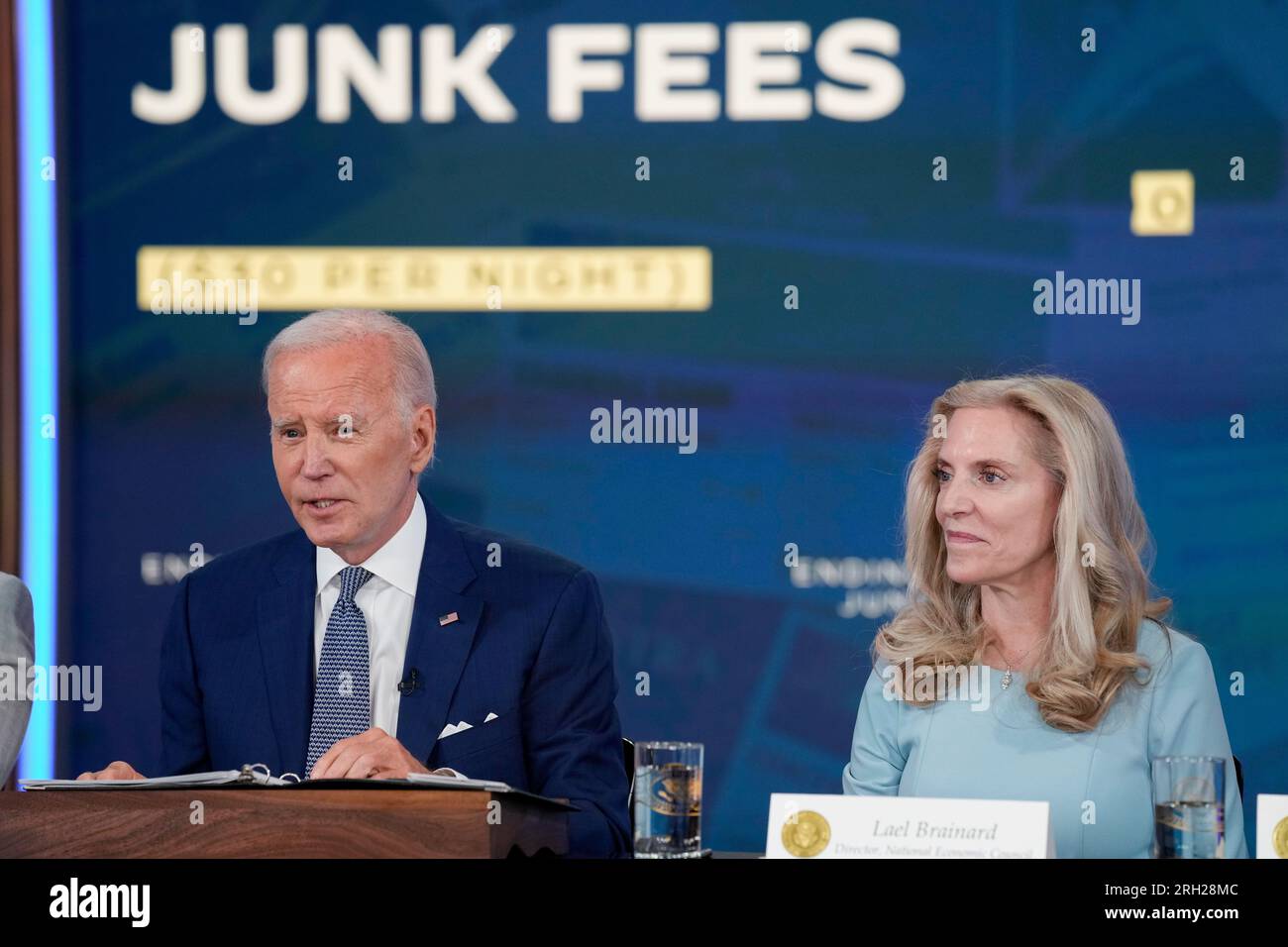 FILE - President Joe Biden speaks in the South Court Auditorium on the ...