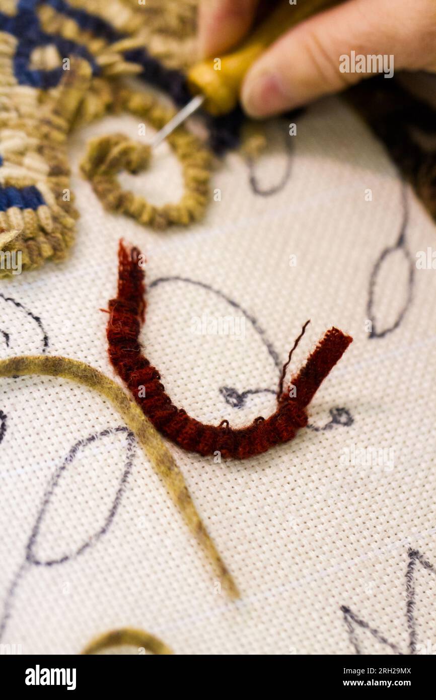 Rug hook hi-res stock photography and images - Alamy