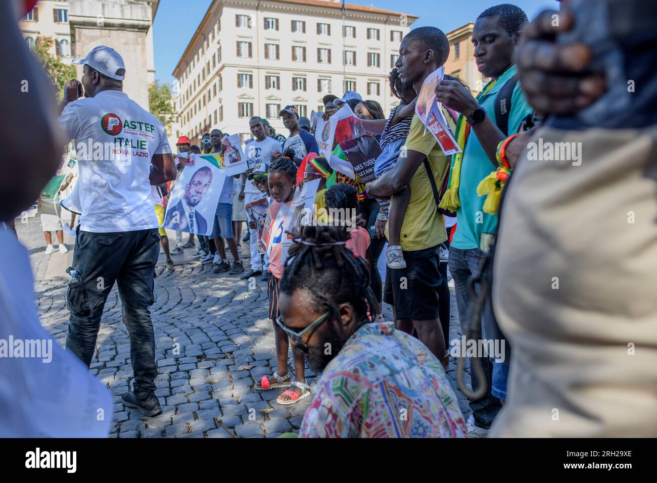 Rome, Rome, Italy. 12th Aug, 2023. A group of Senegalese activists ...