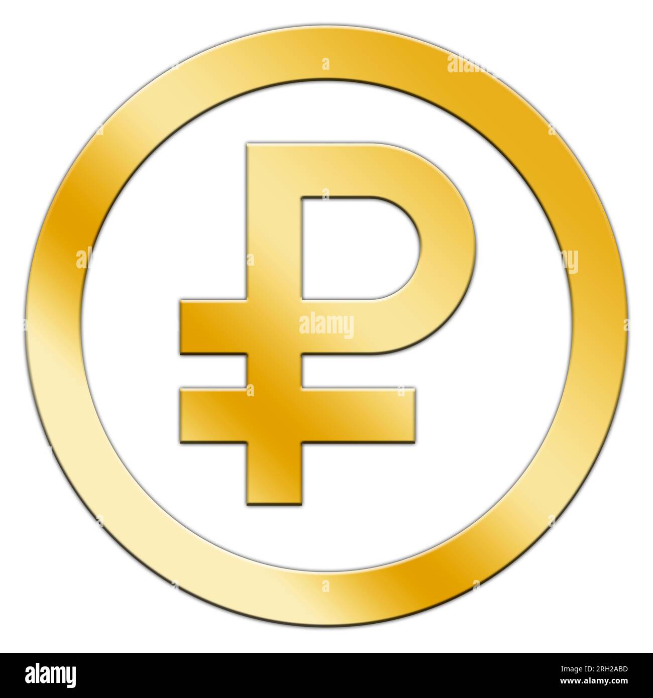 Gold ruble logo hi-res stock photography and images - Alamy