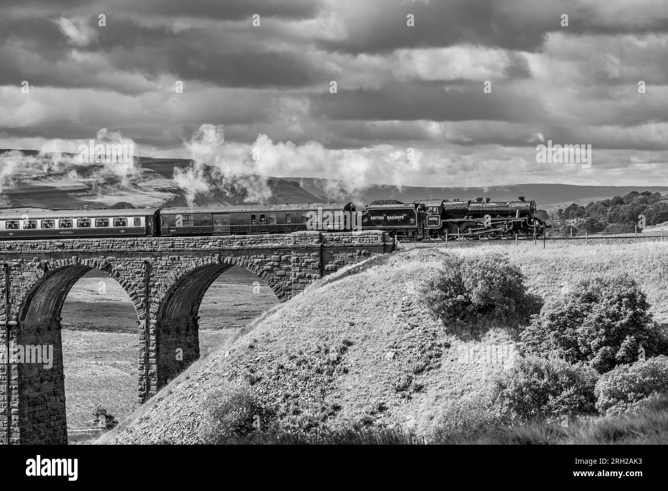 The image is of the British Railways, Black 5 MT, 4-6-0, 44932 steam ...