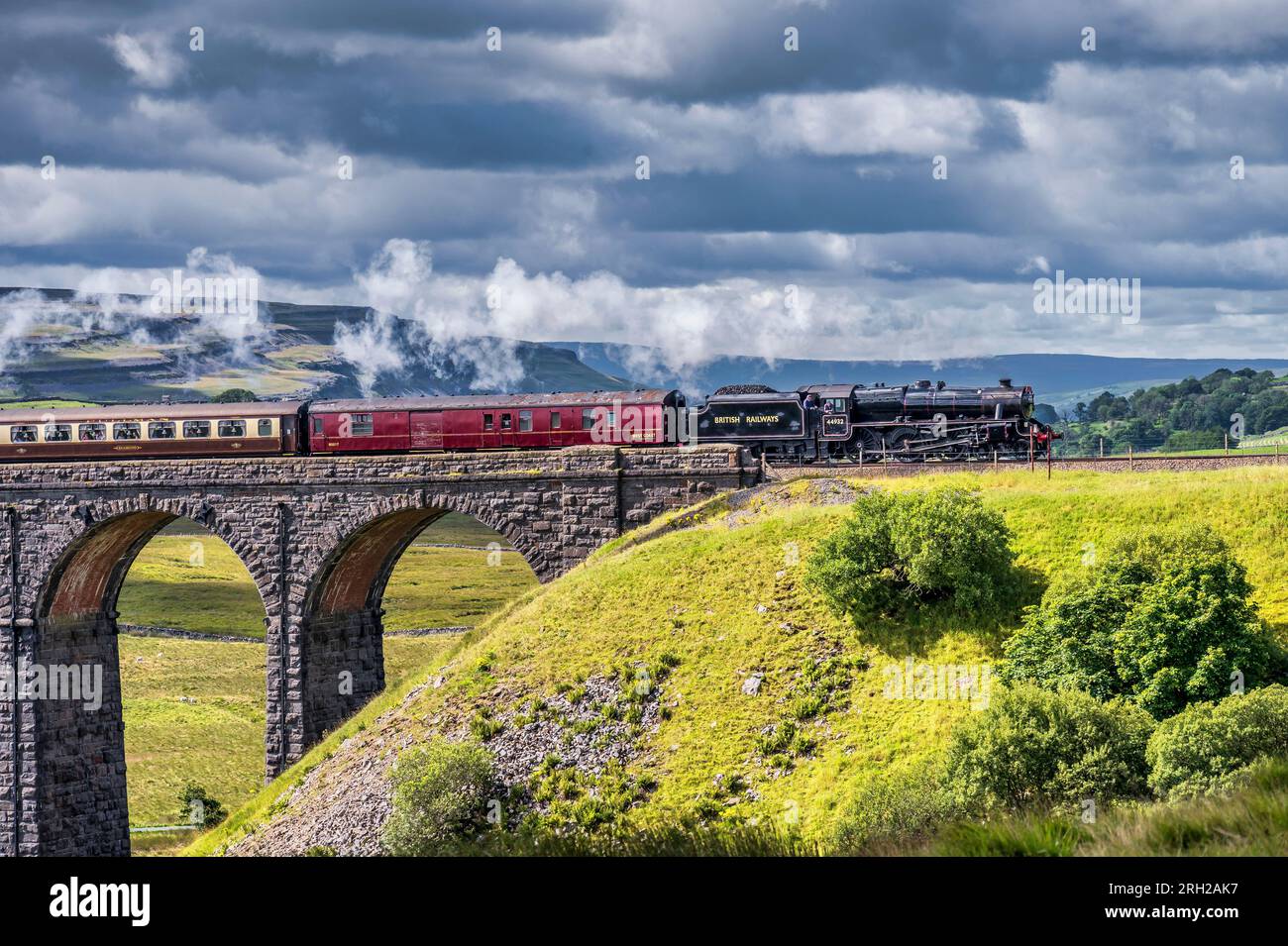 The image is of the British Railways, Black 5 MT, 4-6-0, 44932 steam ...