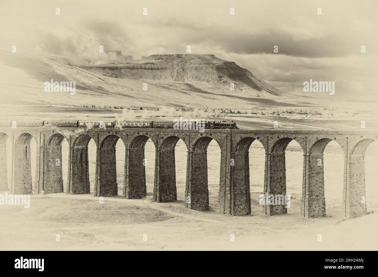 The image is of the British Railways, Black 5 MT, 4-6-0, 44932 steam ...