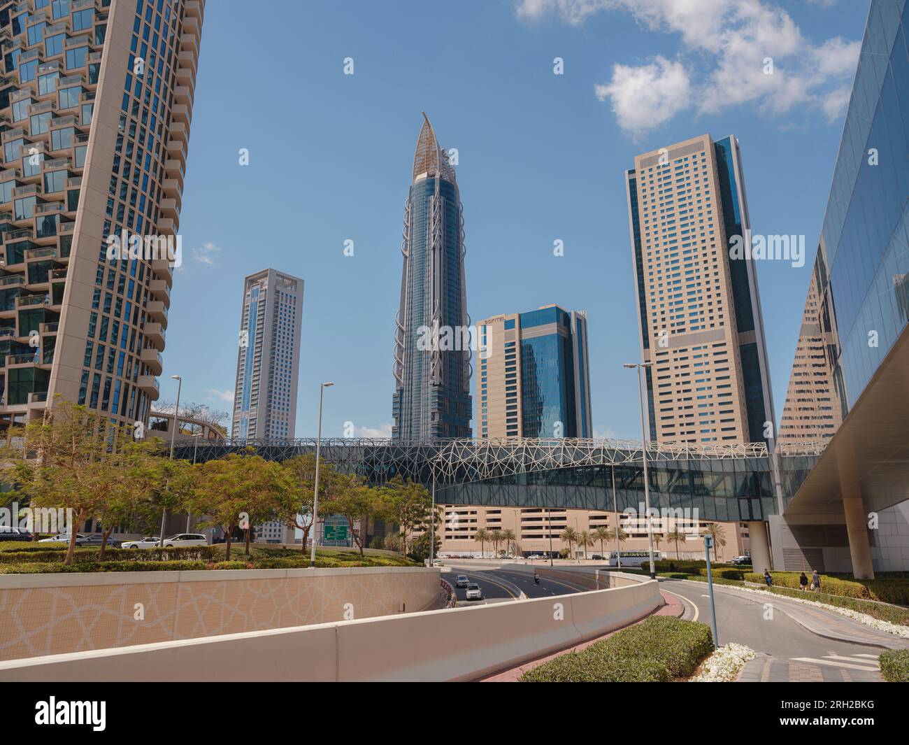 23 March 2023, Dubai, UAE: Downtown Dubai is a crowded area that is ...