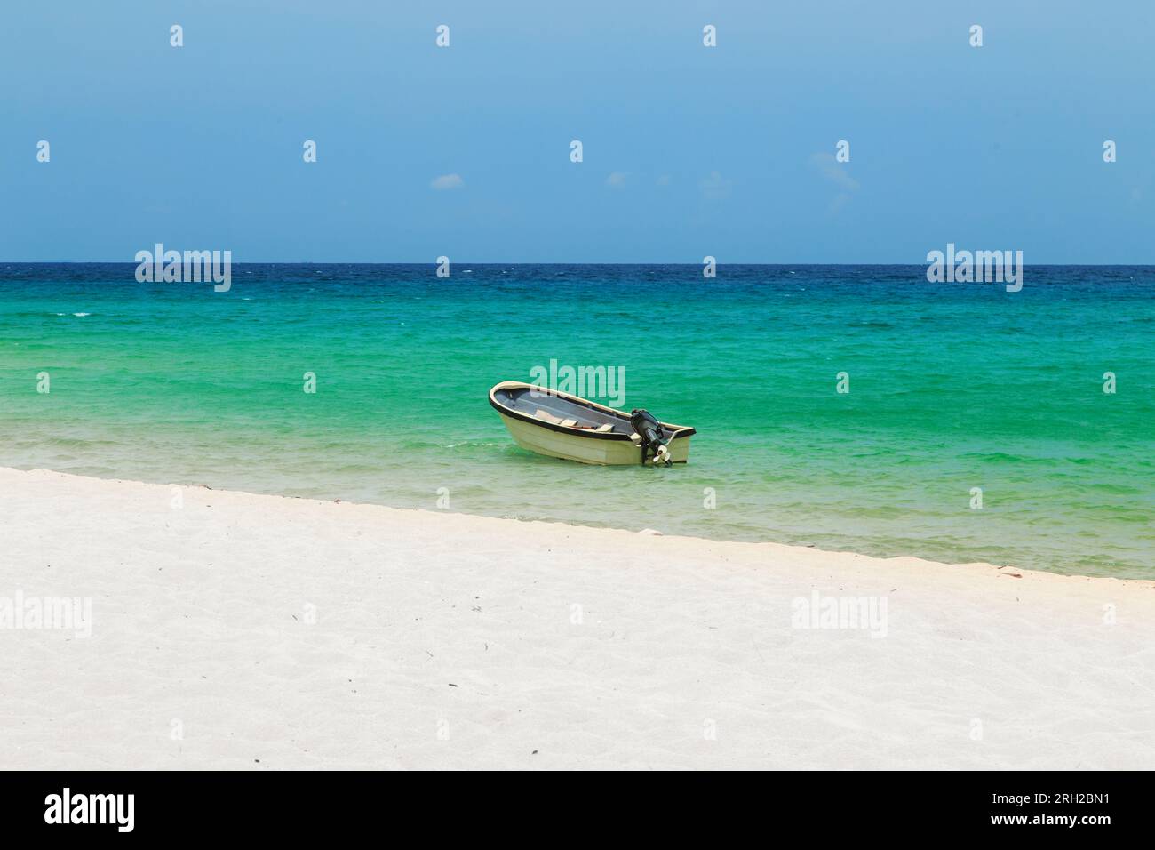 Snow-white beach and turquoise sea on the island Koh Rong Samloem ...