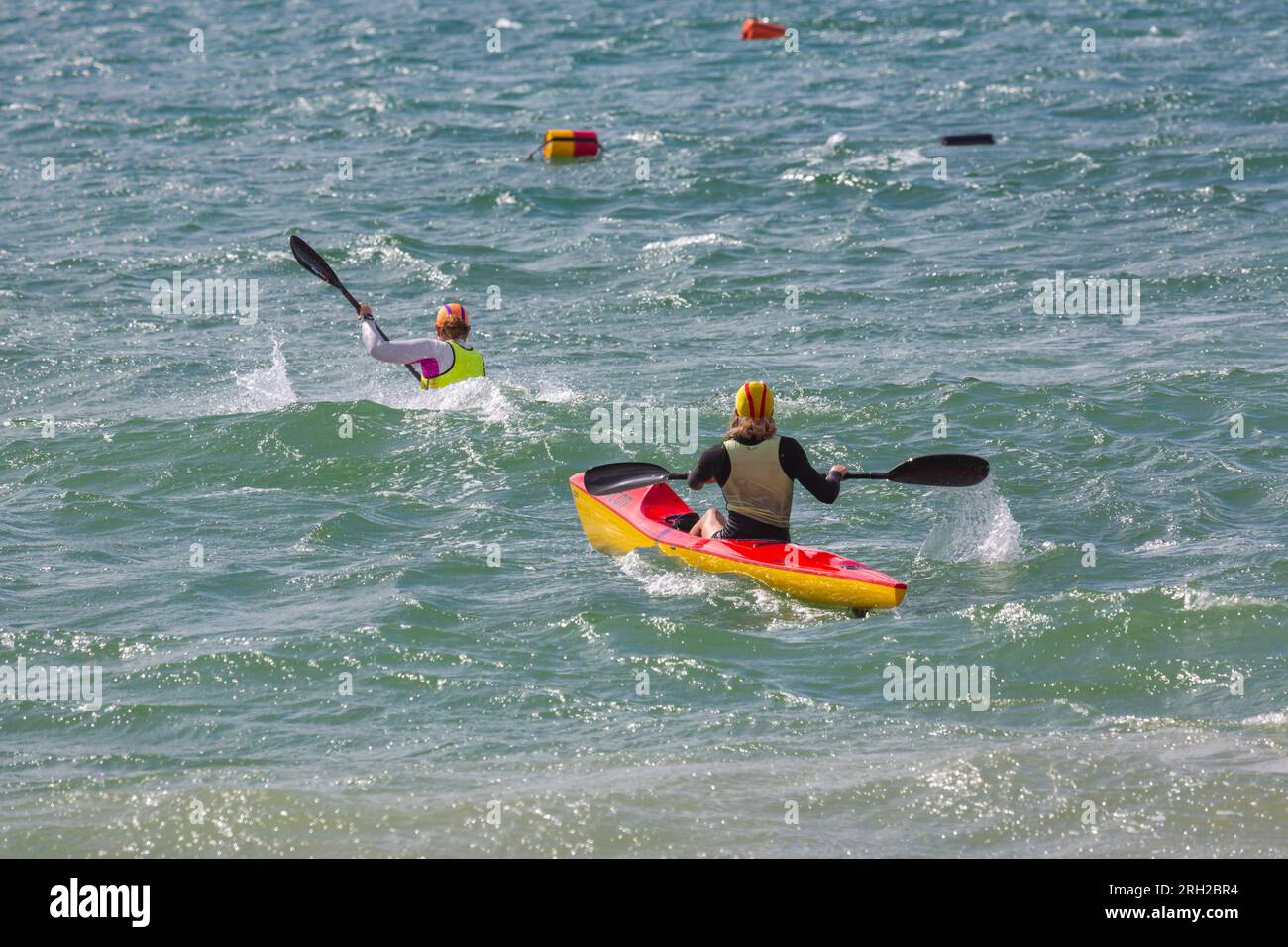 Woman in a surfski hi-res stock photography and images - Alamy