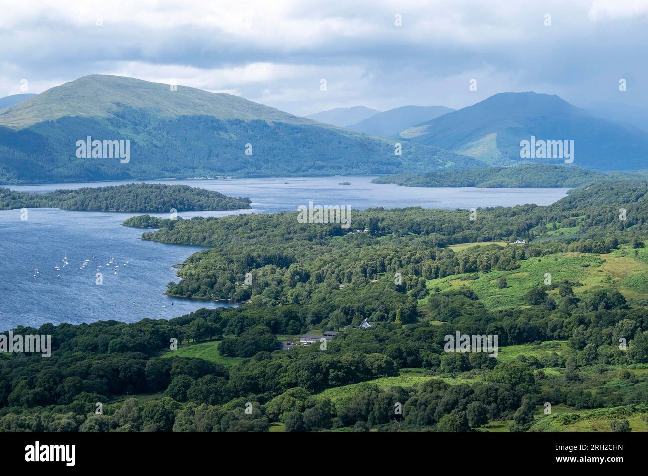View over Loch Lomond from Conic Hill, Loch Lomond & Trossachs National ...