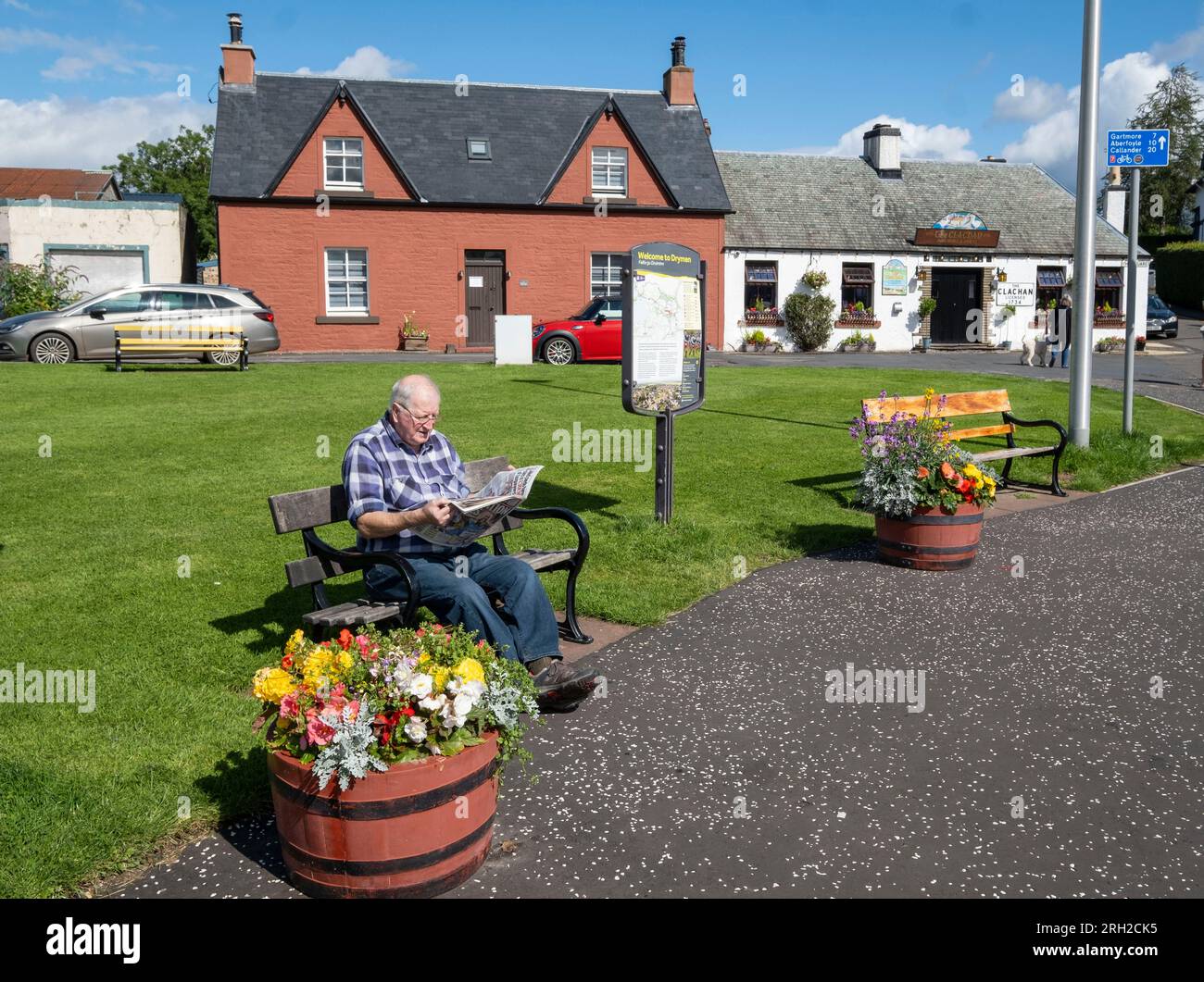 Drymen village in Stirling district, Scotland Stock Photo - Alamy