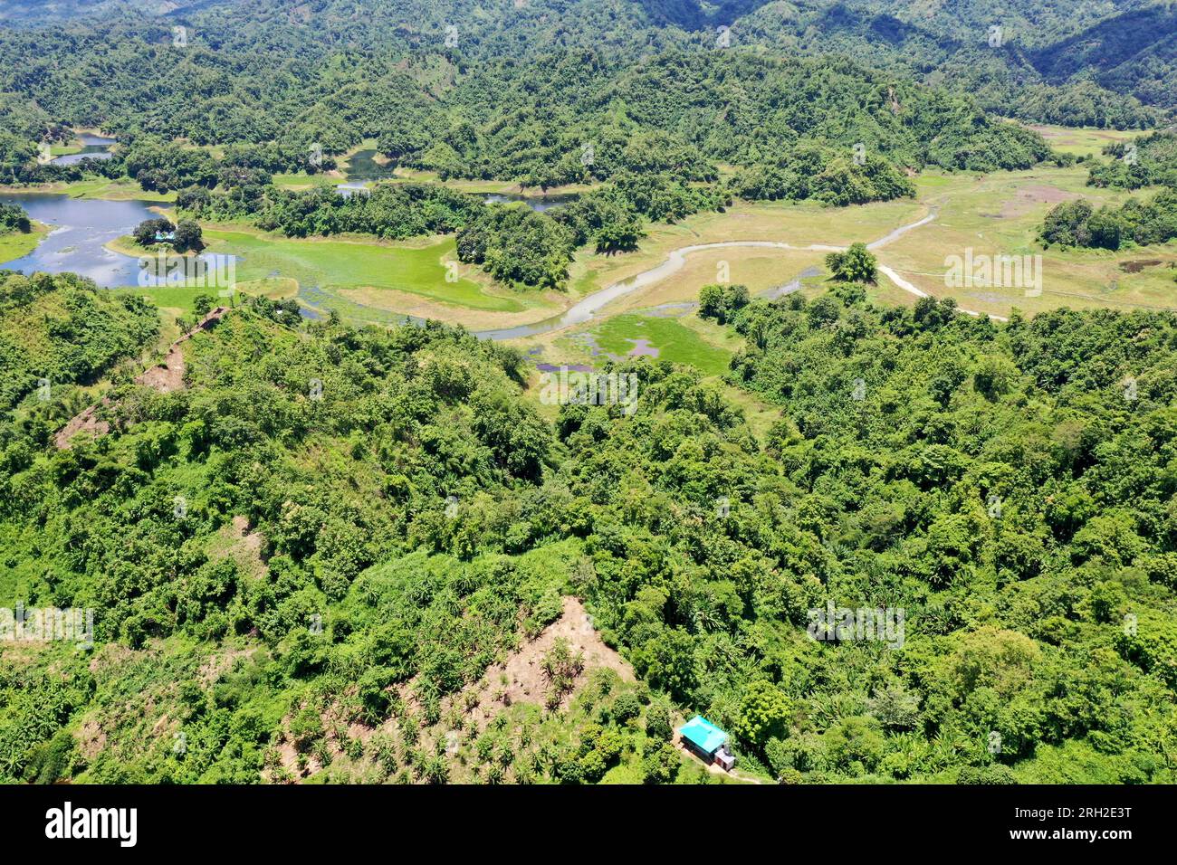 Rangamati, Bangladesh - July 25, 2023: The Bird's-eye view of Rangamati ...