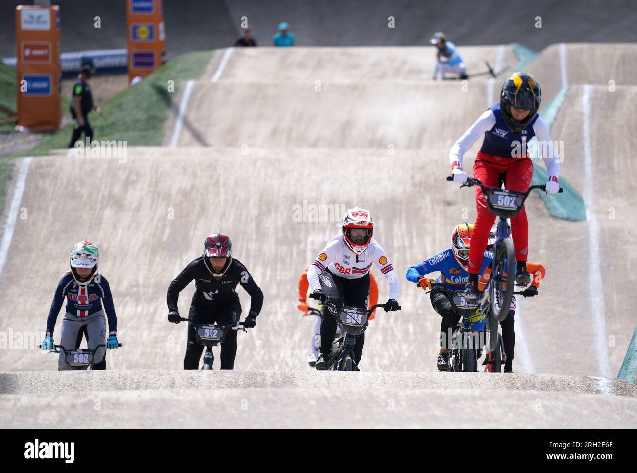 Great Britain's Emily Hutt (centre) in action during The Women's Under ...