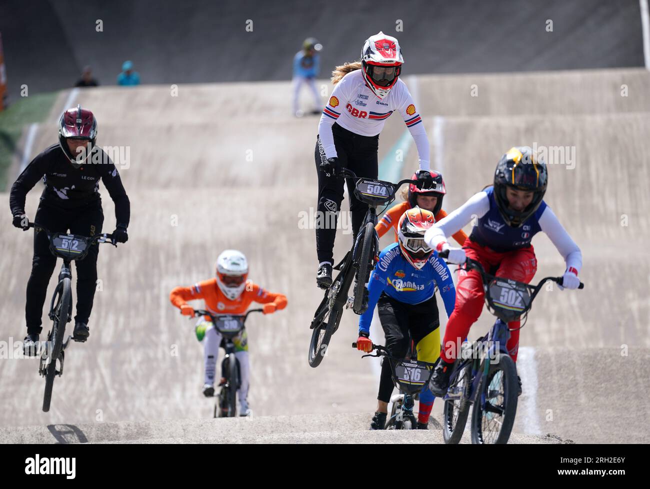 Great Britain's Emily Hutt (centre) in action during The Women's Under ...