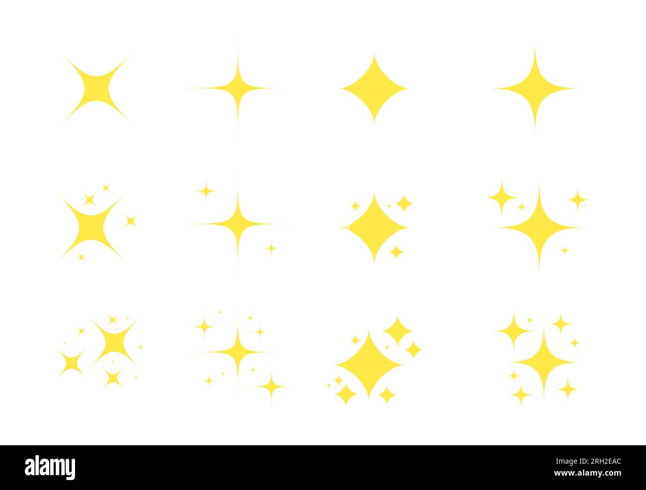 Stars burst icon set cartoon Stock Vector Images - Alamy