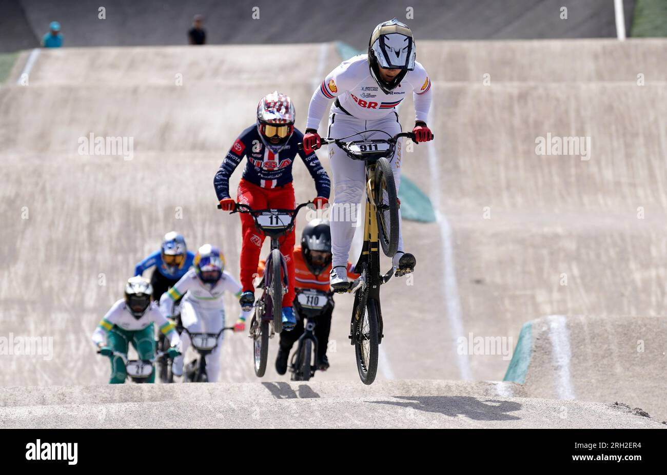 Great Britain's Bethany Shriever wins the Women's Elite Final during day eleven of the 2023 UCI ...