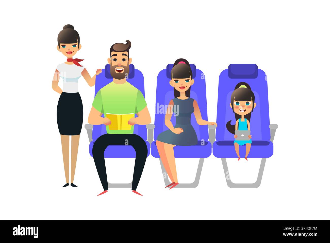 Person in economy seat Stock Vector Images - Alamy