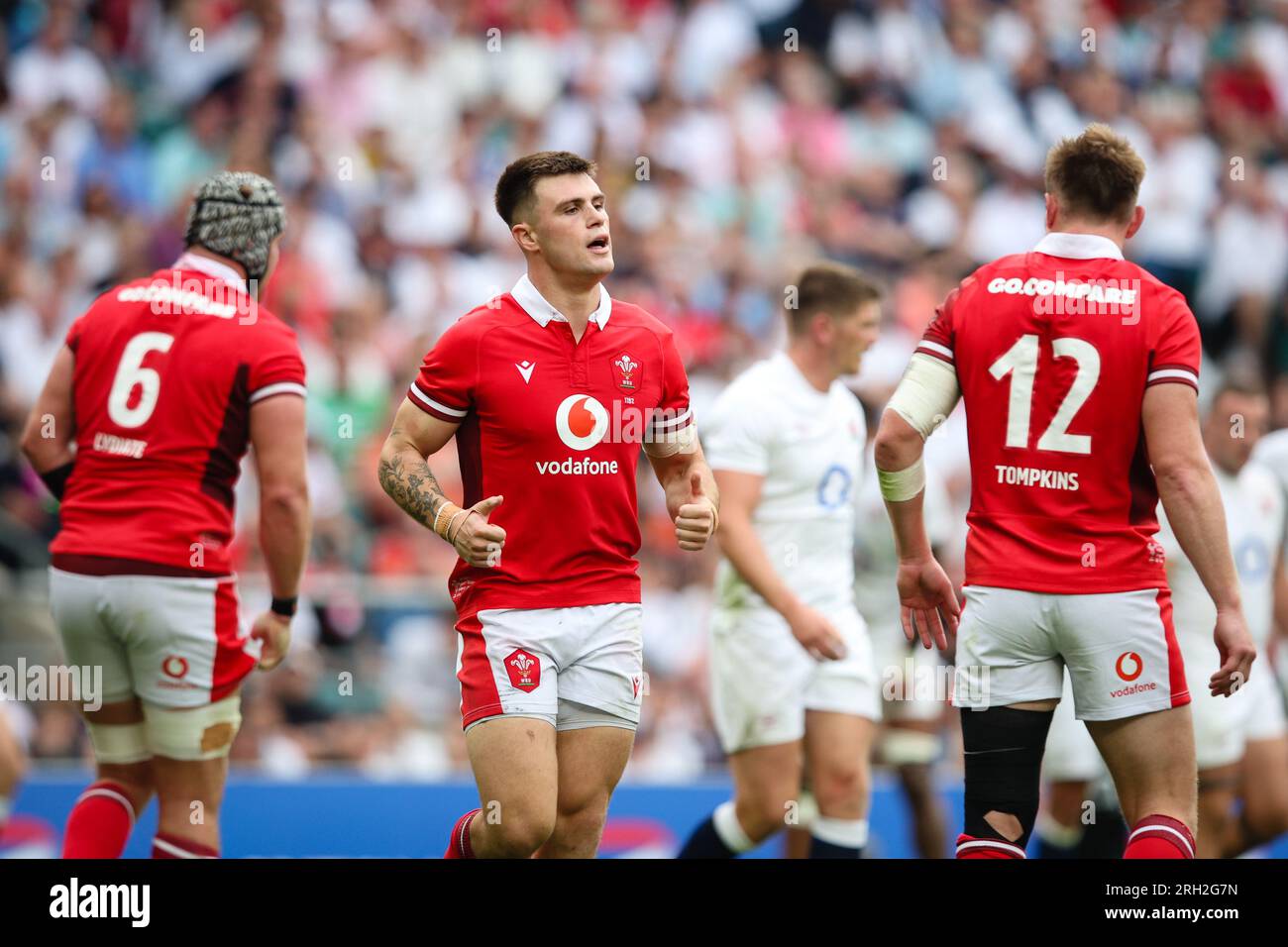 LONDON, UK - 12th Aug 2023: Joe Roberts of Wales during the Summer Nations Series International ...