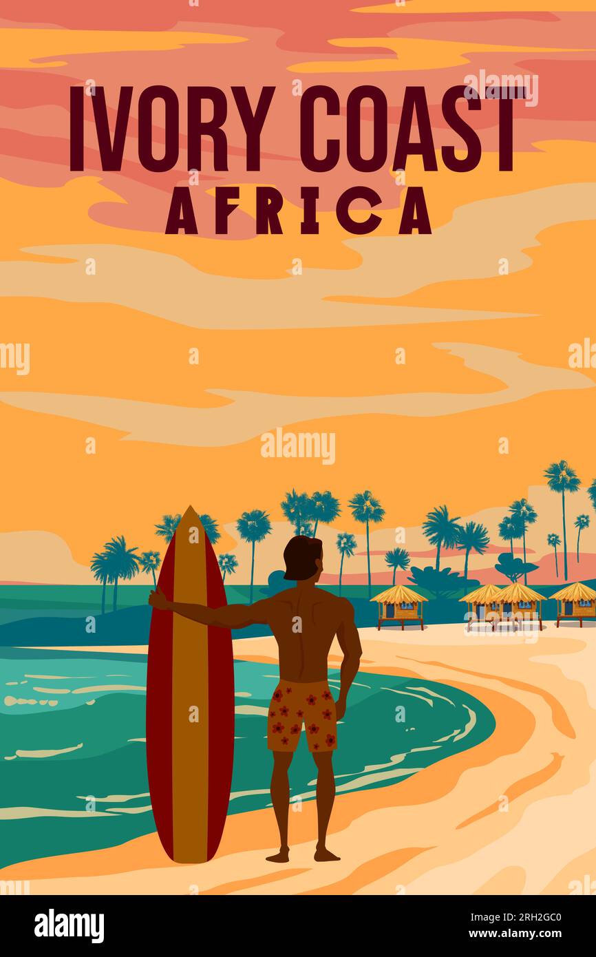 Ivory coast landscape Stock Vector Images - Alamy