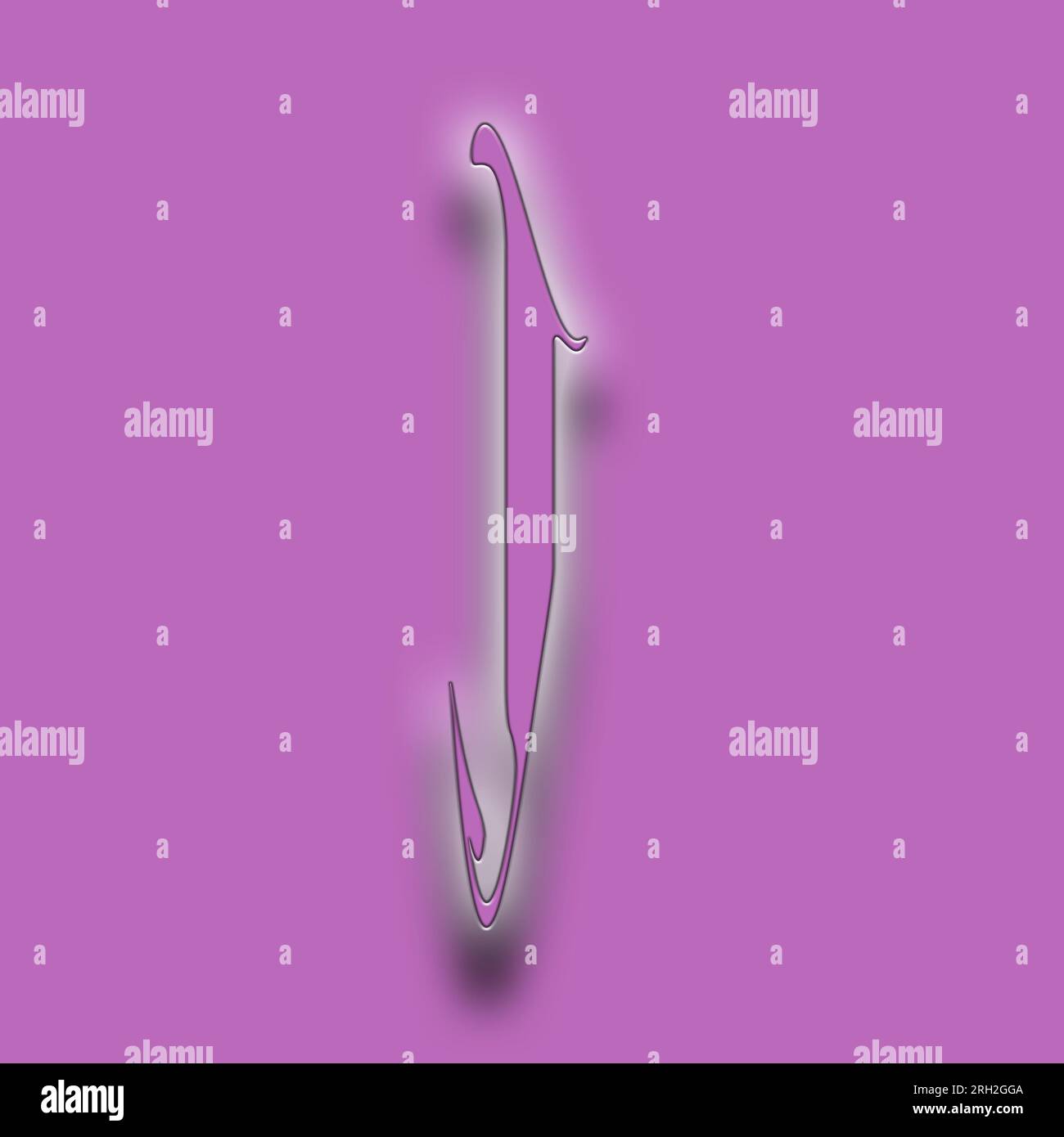 Pink signature with capital letter J and genuine designed as Crazy Barb ...