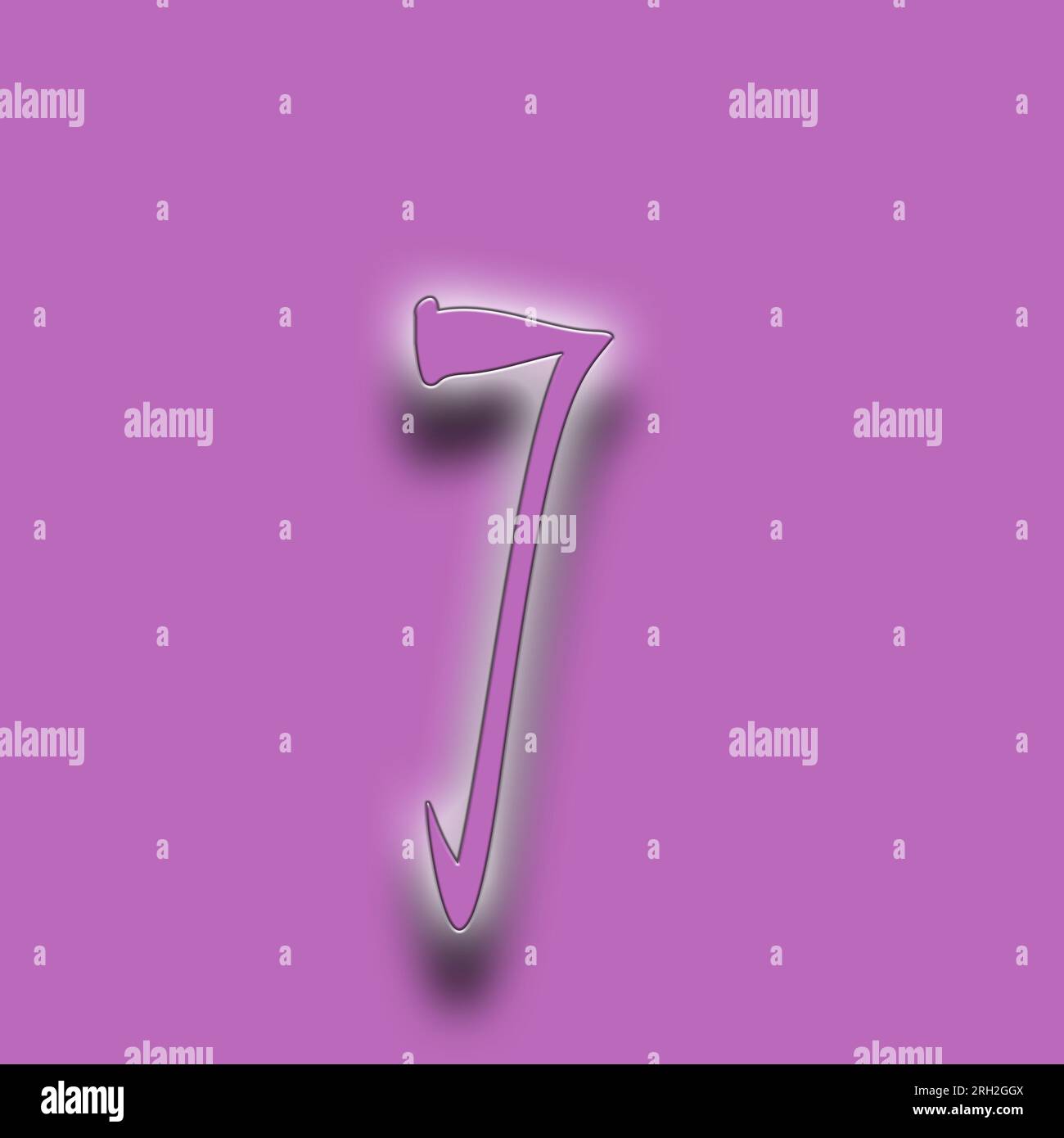 Pink signature with number 7 and genuine designed as Crazy Barb Stock ...