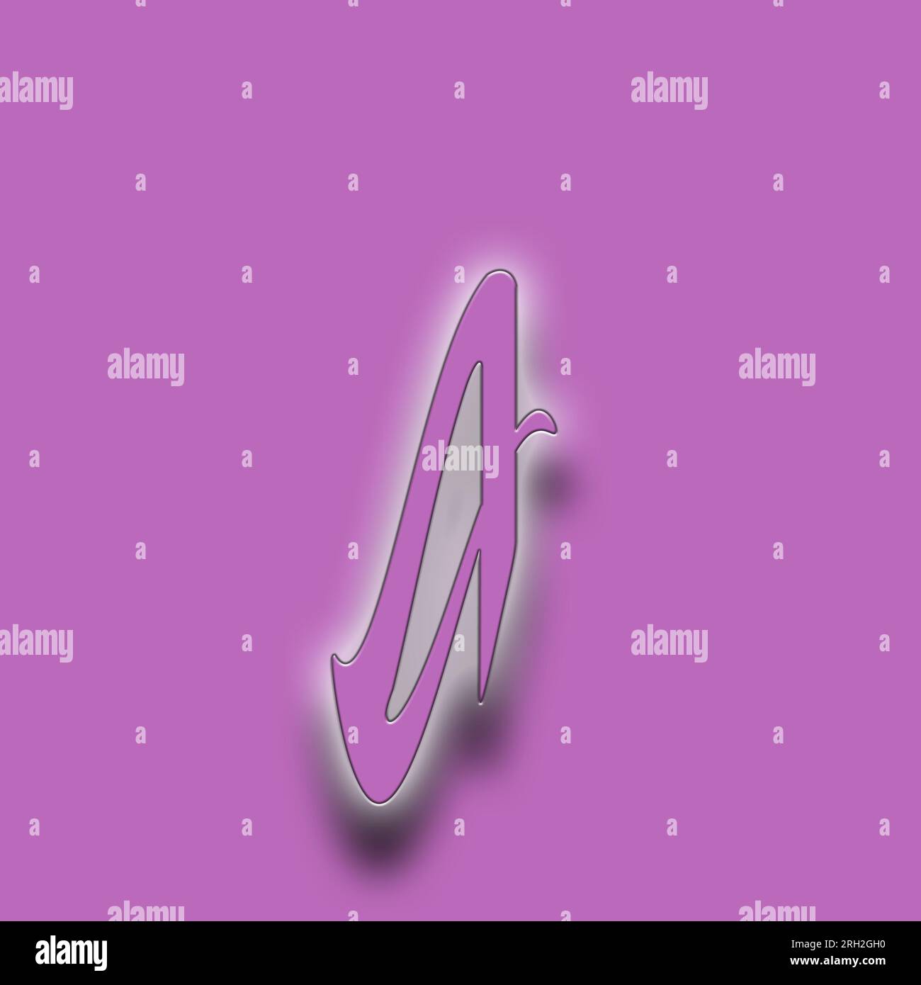 Pink signature with number 4 and genuine designed as Crazy Barb Stock ...