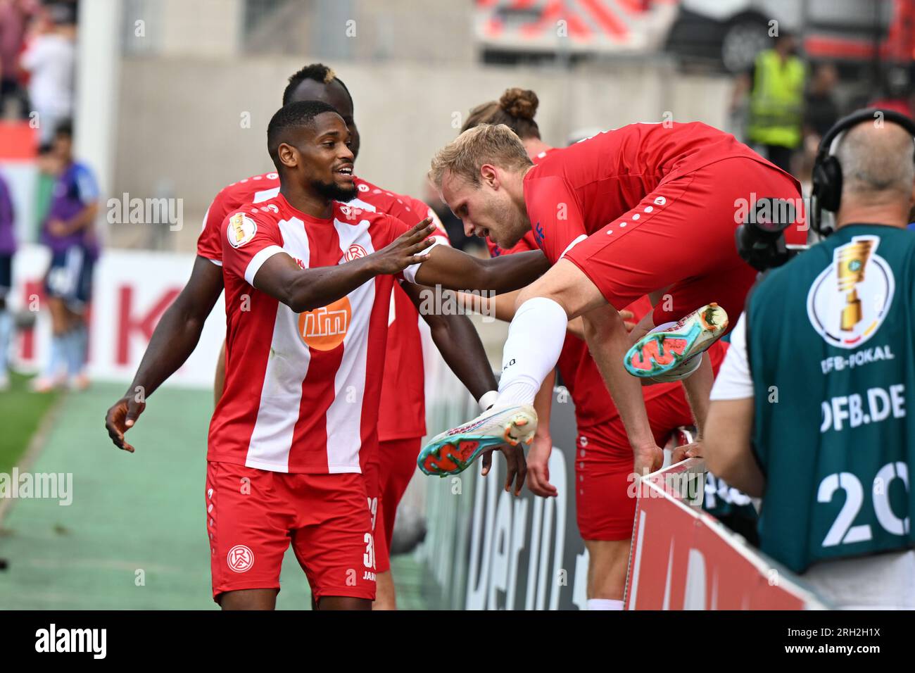 Essen, Germany. 13th Aug, 2023. Soccer: DFB Cup, Rot-Weiss Essen ...