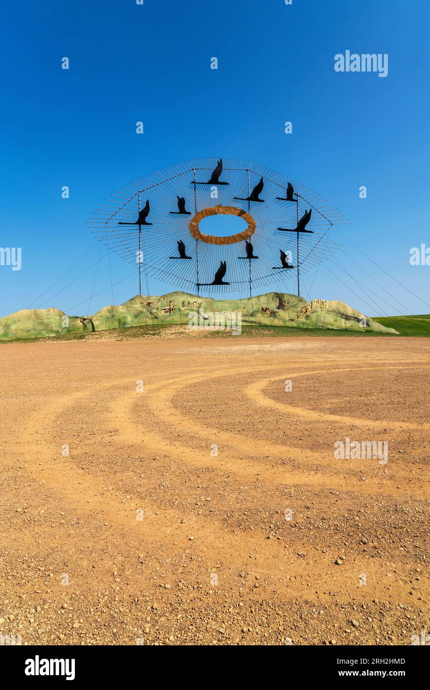 Geese in Flight sculpture on North Dakota’s Enchanted Highway Stock ...