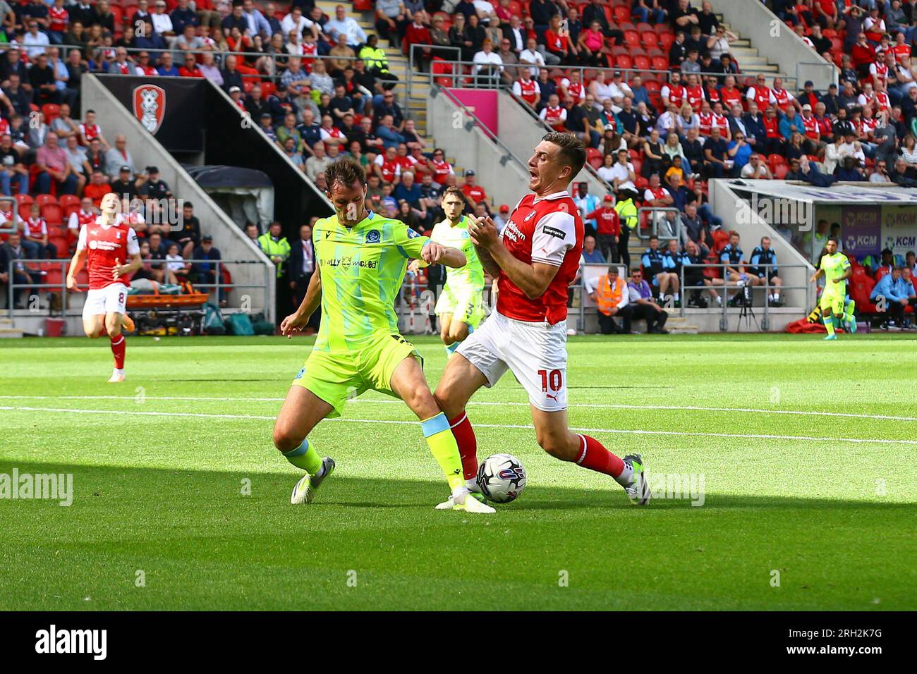 AESSEAL New York Stadium, Rotherham, England - 12th August 2023 Jordan ...