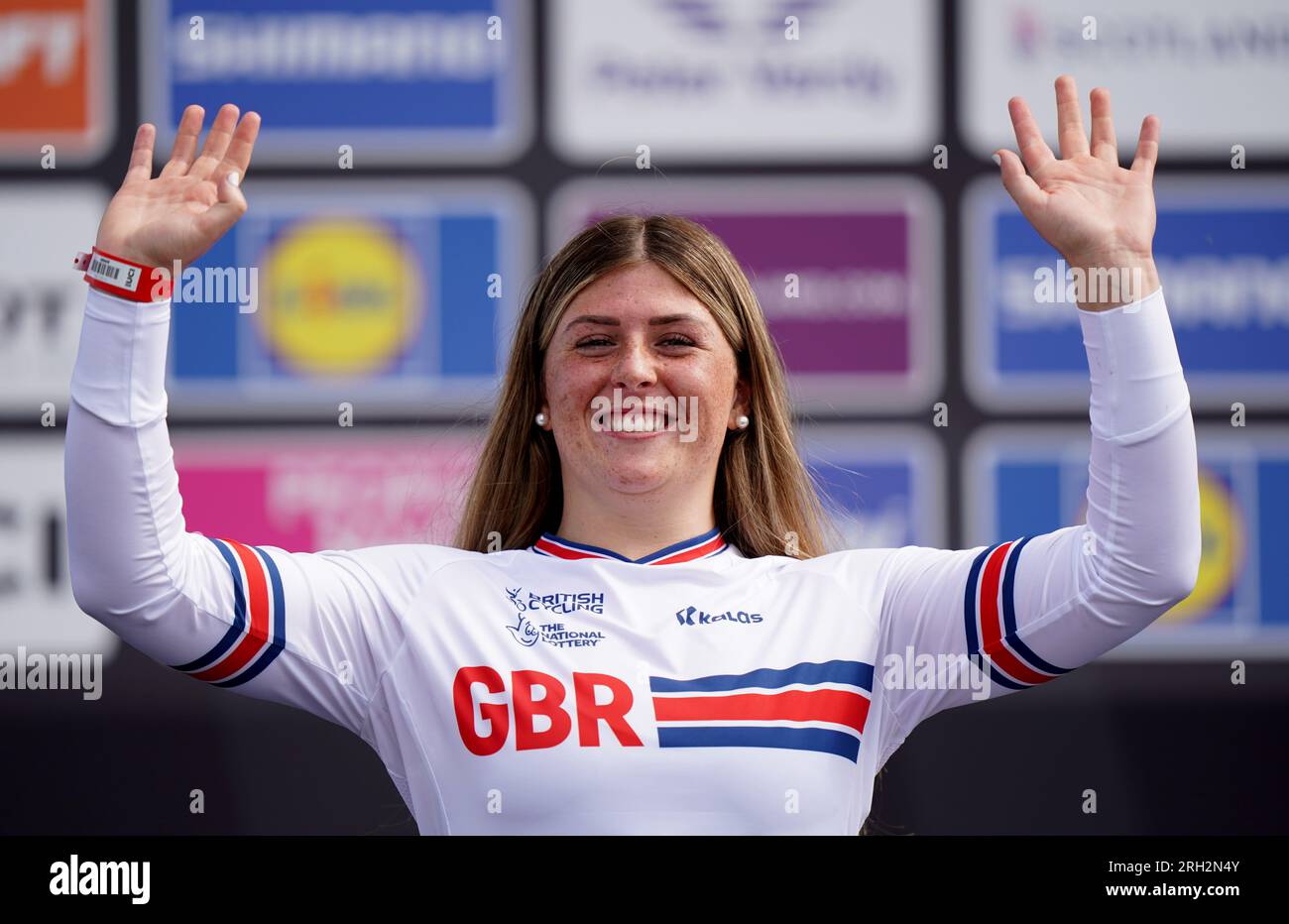 Great Britain's Emily Hutt (left) with her silver medal finishing ...