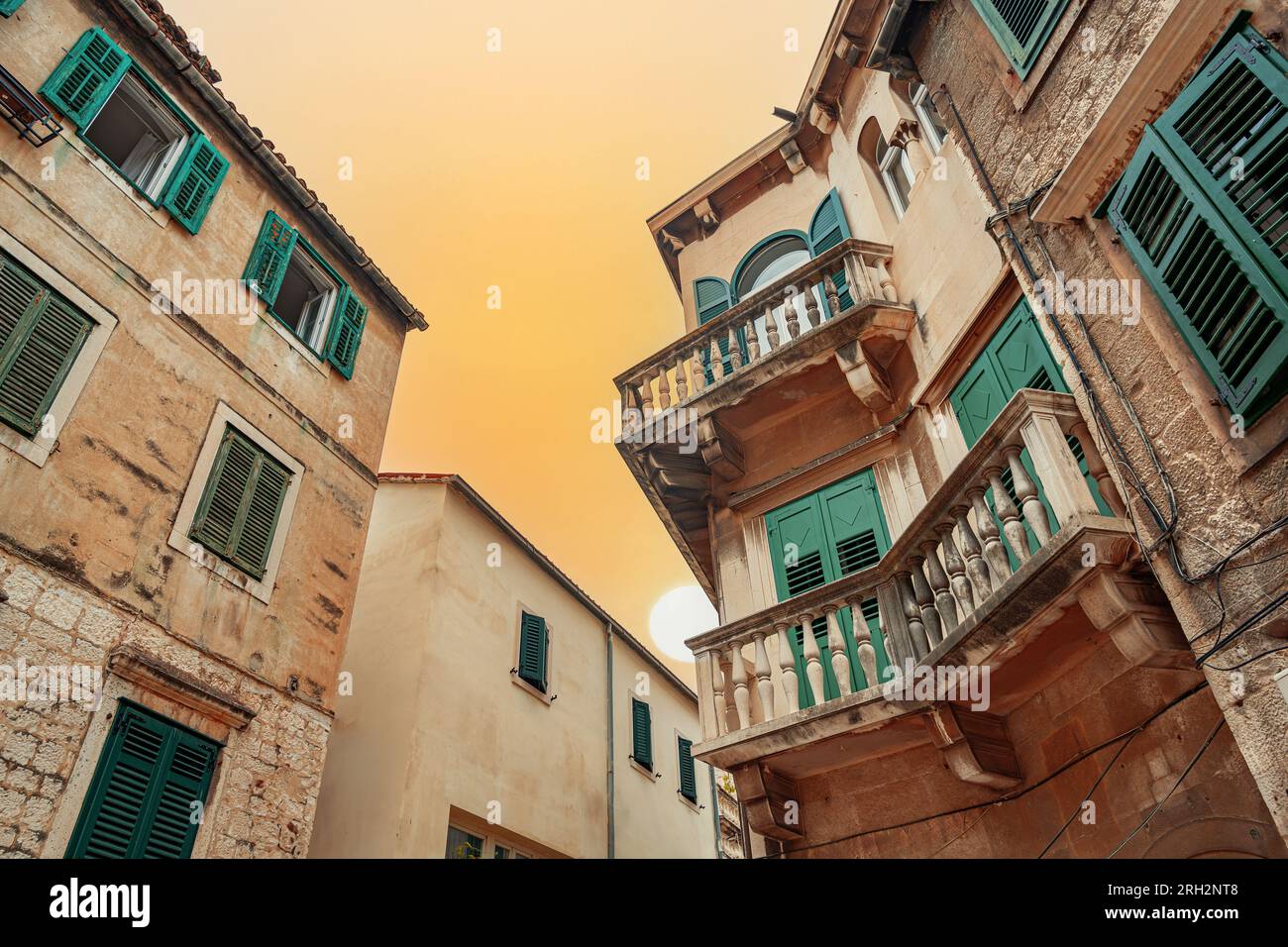 Bottom view tile roof hi-res stock photography and images - Alamy