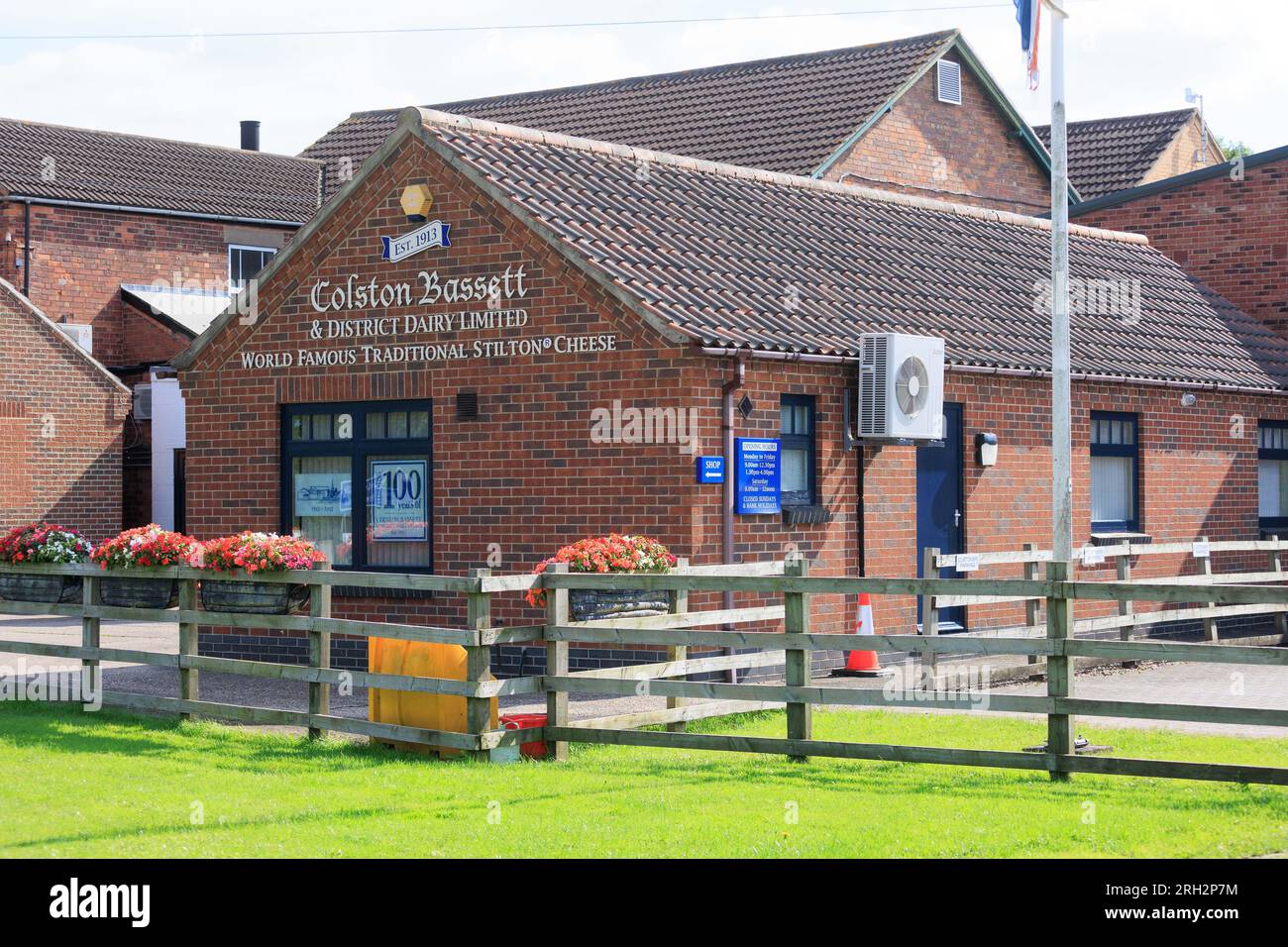 Colston Bassett & District Dairy Limited, Nottinghamshire Stock Photo ...