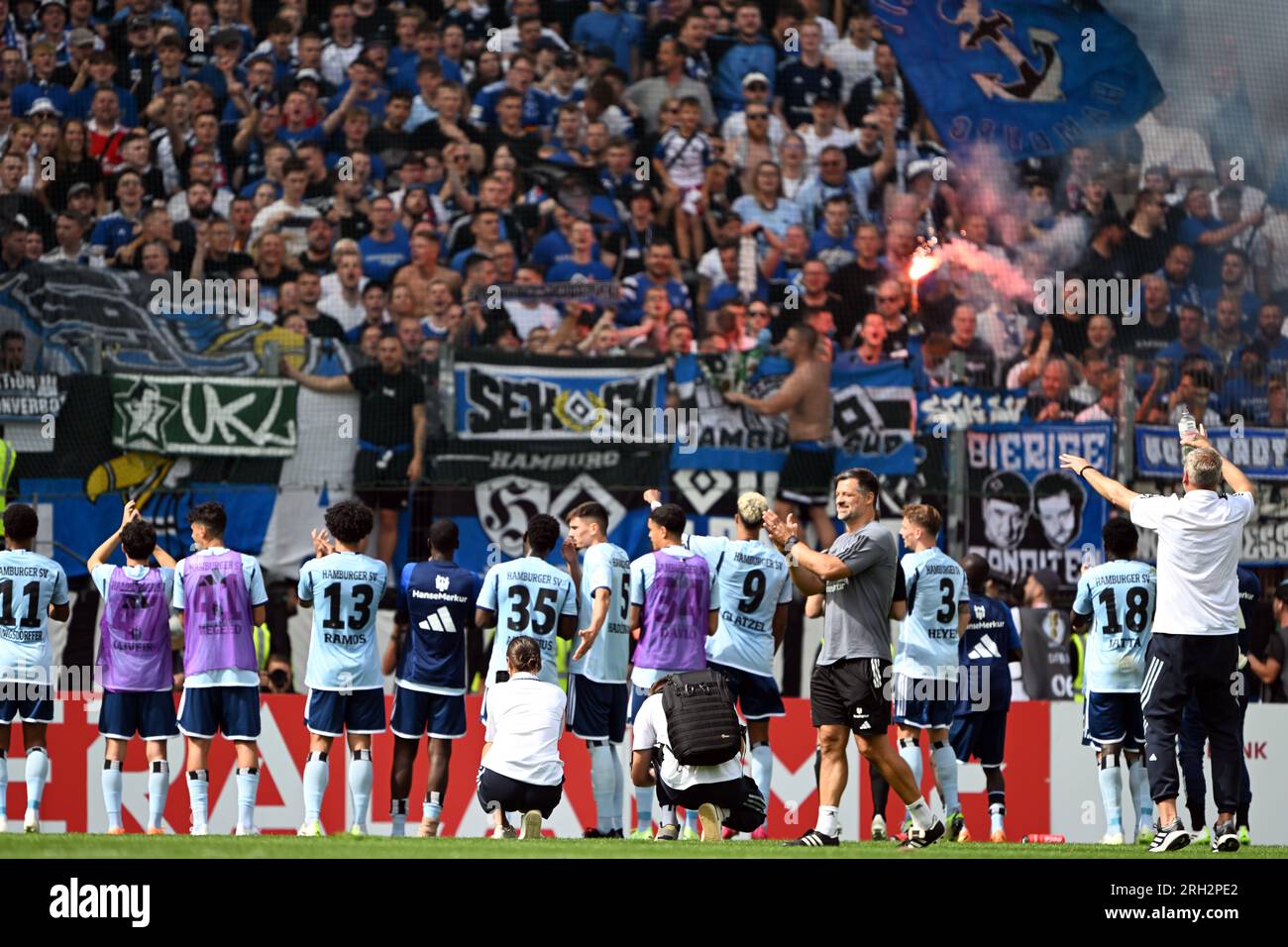 Essen, Germany. 13th Aug, 2023. Soccer: DFB Cup, Rot-Weiss Essen ...
