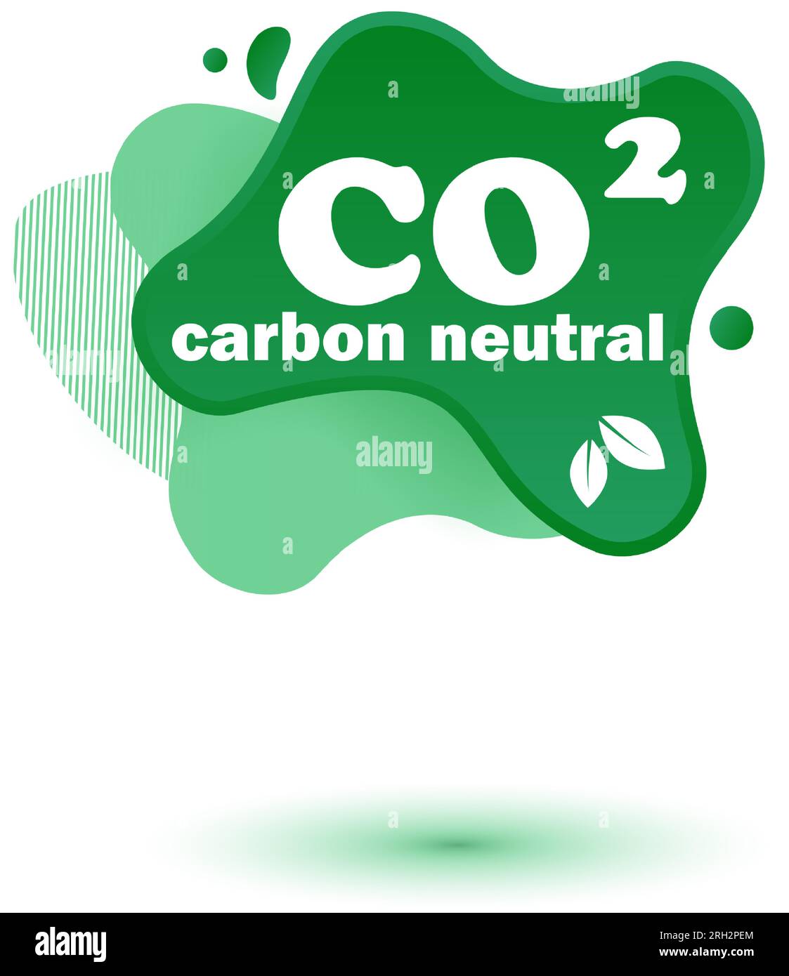Neutral carbon CO2 stamp. Stiker neutral carbon dioxyde footprint Stock ...