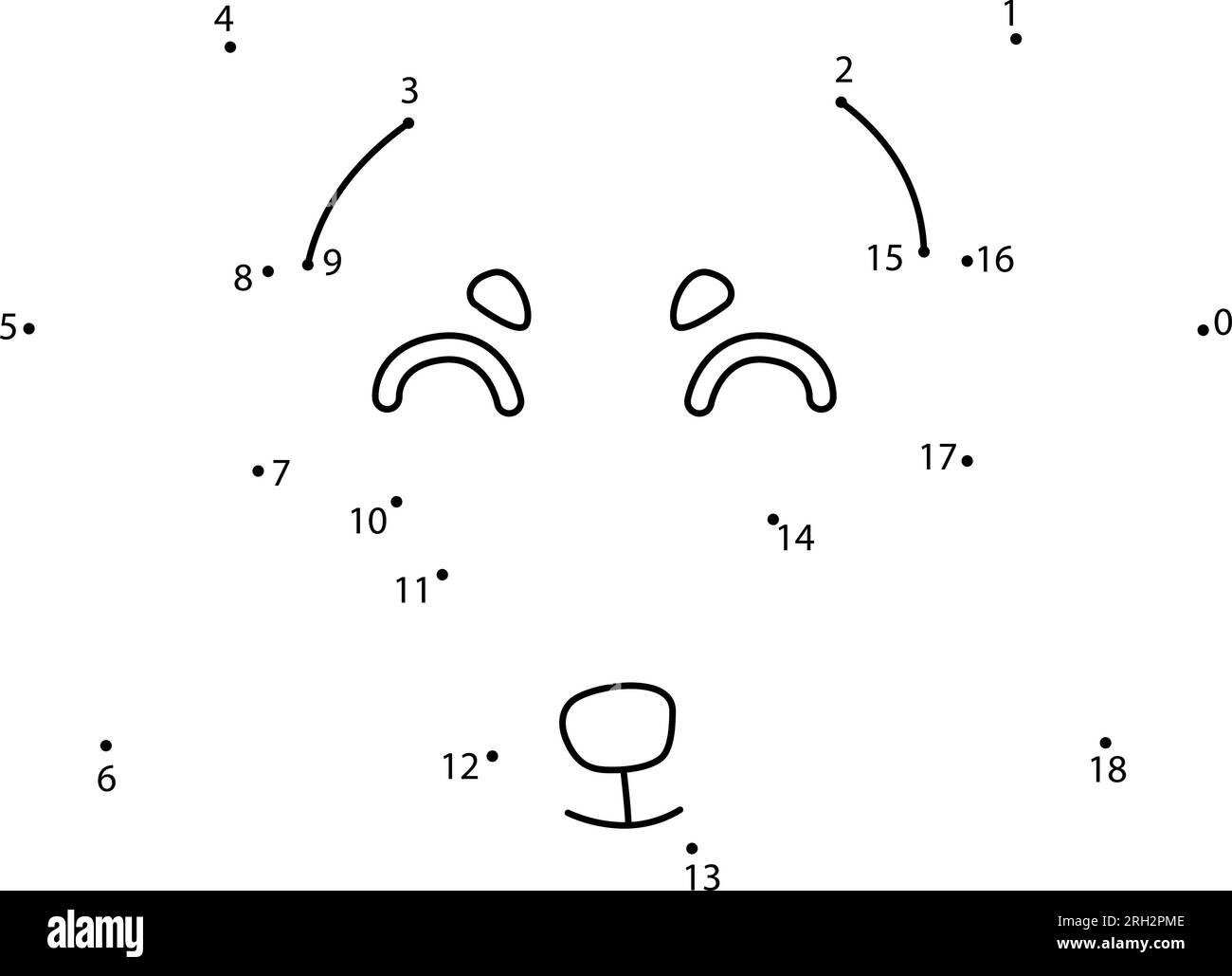 Connect the dots game. Dog printable worksheet for kids. Can be used as ...