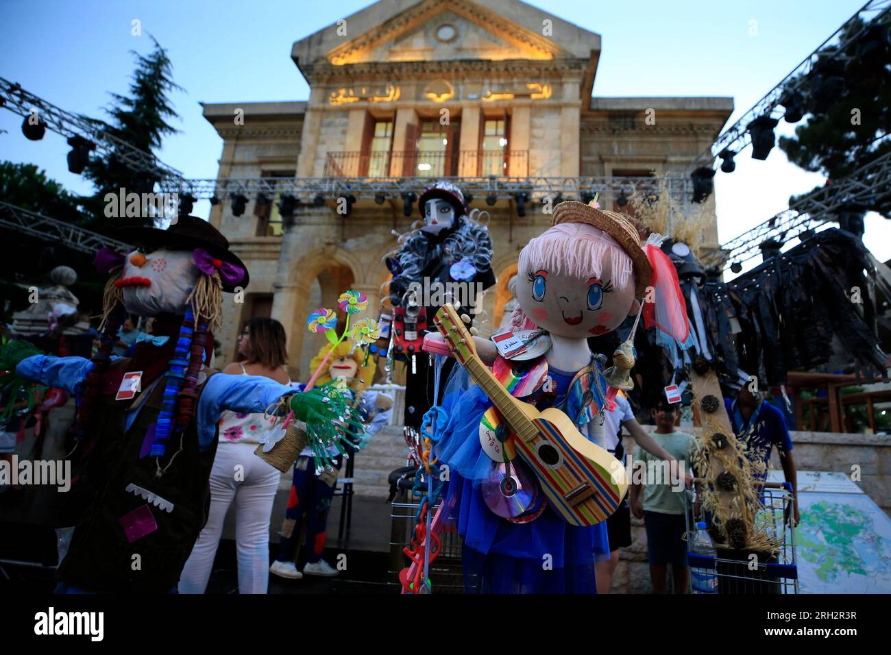 Beirut, Lebanon. 12th Aug, 2023. Scarecrows made from recycled ...
