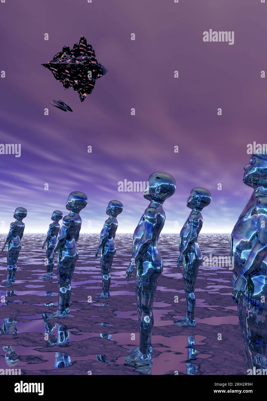 Aliens illustration hi-res stock photography and images - Alamy