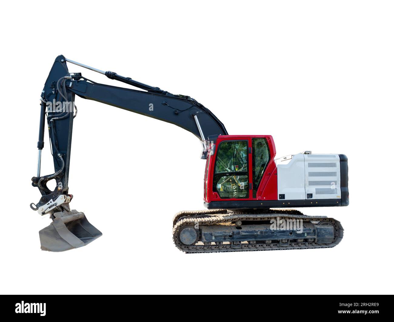 Tractor bucket digging ground Cut Out Stock Images & Pictures - Alamy