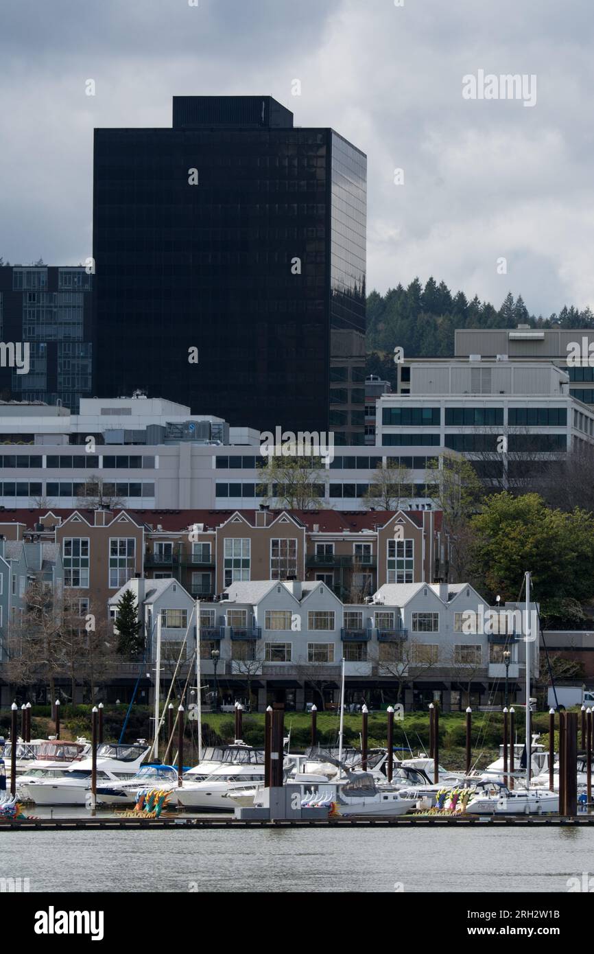 Marina and waterfront. Downtown Portland, Oregon, USA Stock Photo - Alamy