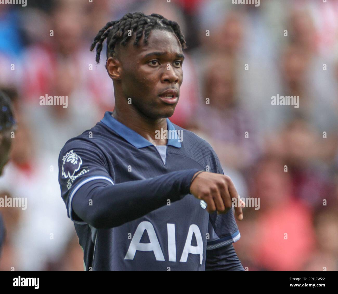 Destiny Udogie Tottenham Hotspur during the Premier League match ...