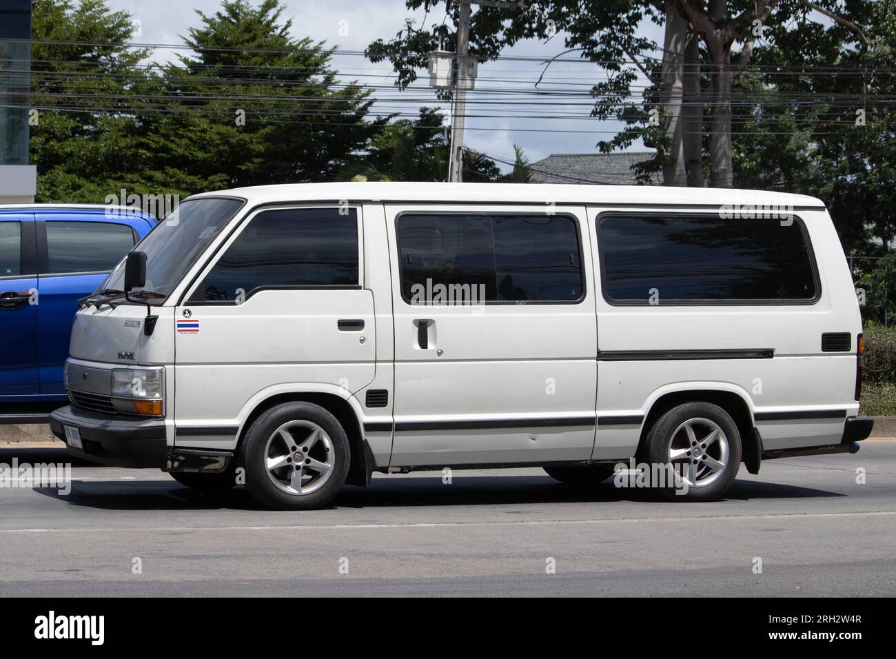 Chiangmai, Thailand - July 14 2023: Private Toyota Hiace old Van Car ...